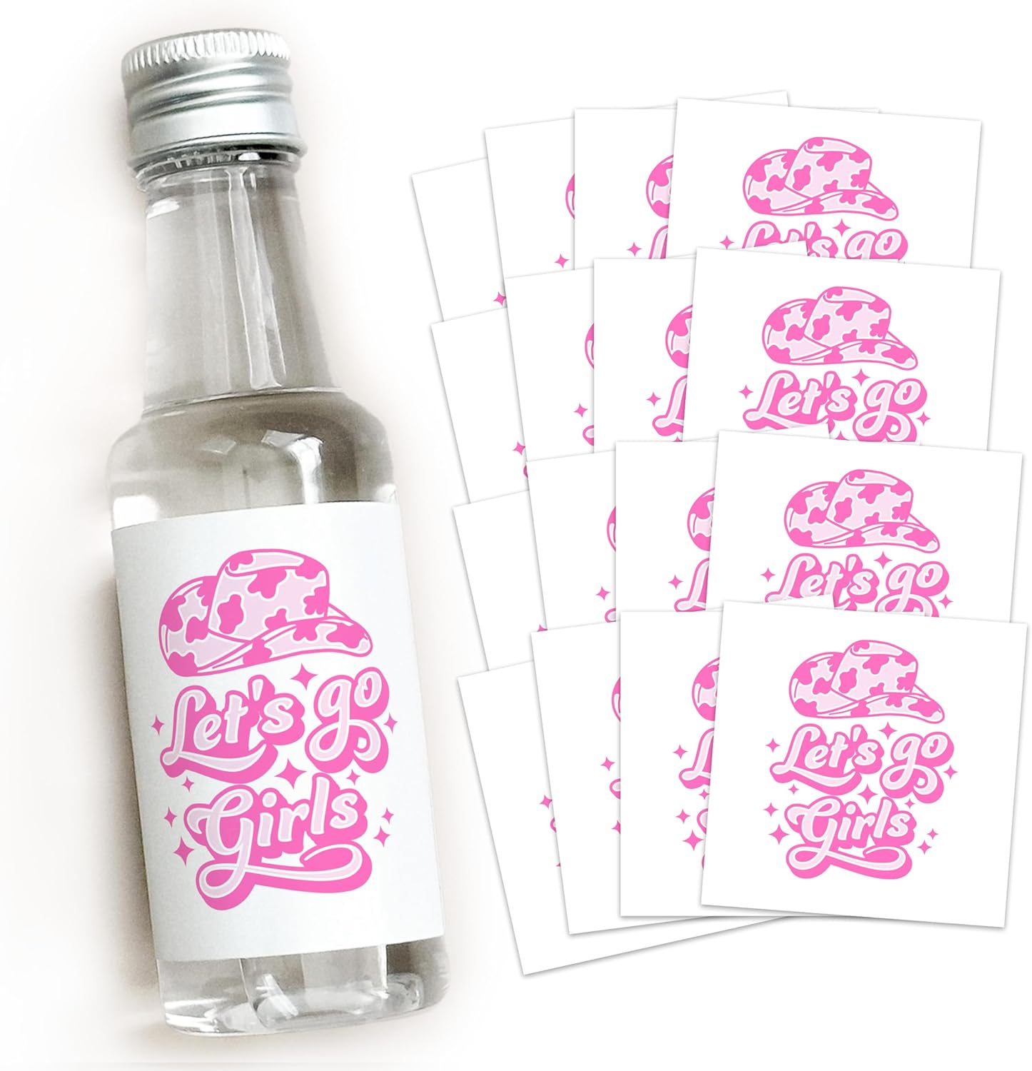 Amazon.com: Let's Go Girls Bachelorette Shooter Labels, Disco Cowgirl ...