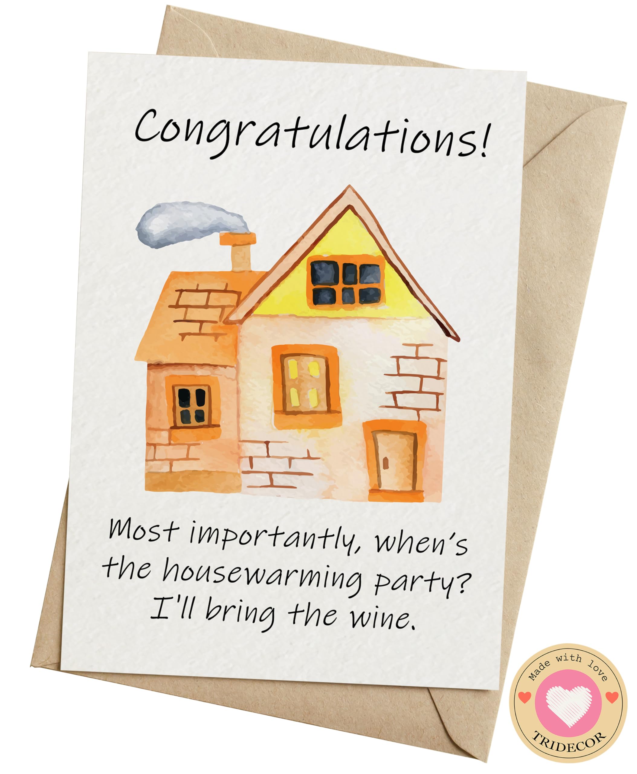 Amazon.com : TRIDECOR Housewarming Card, House Warming Card, Funny New ...