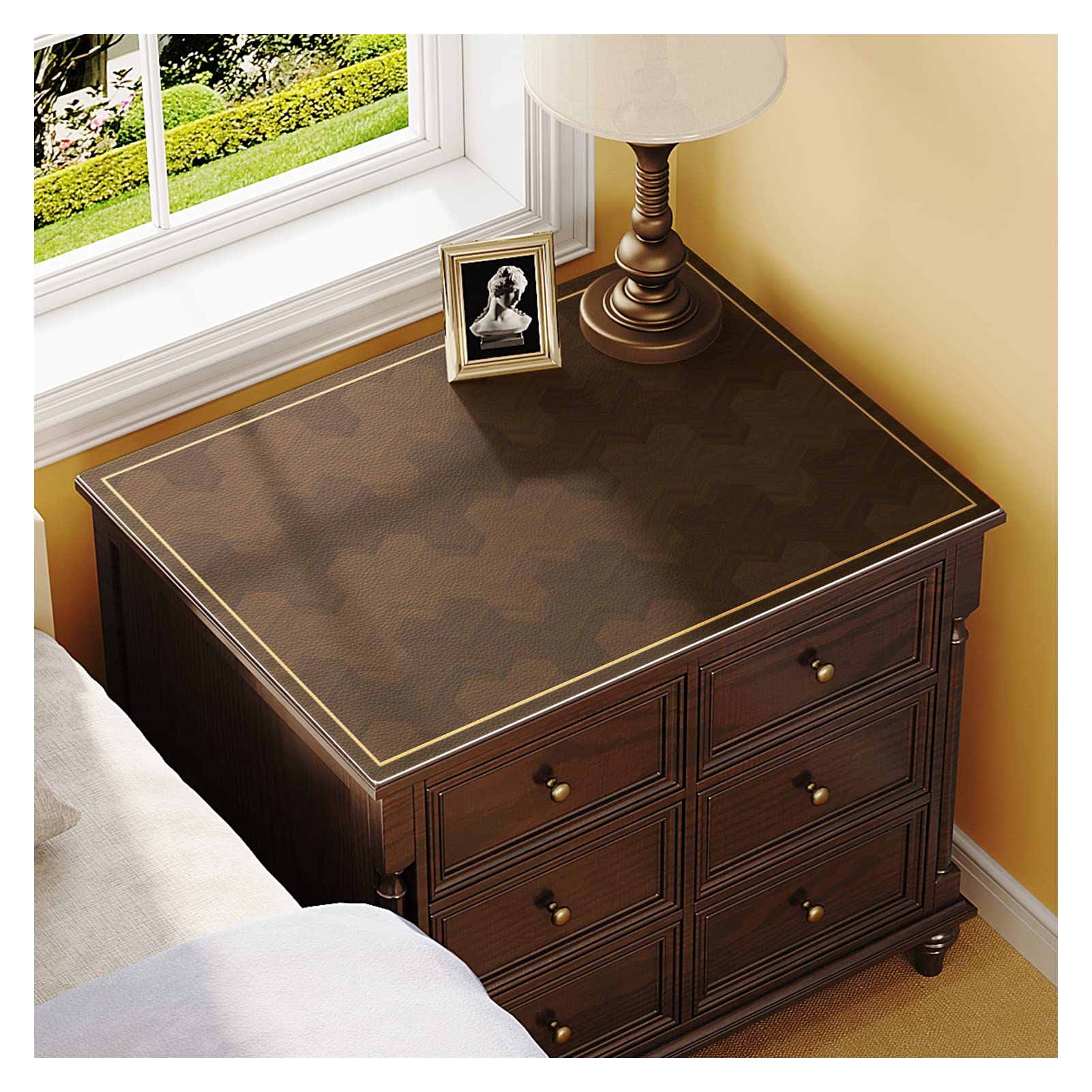 Amazon.com: XIXI DECORE Nightstand Cover, end Table Cover, Bedside ...