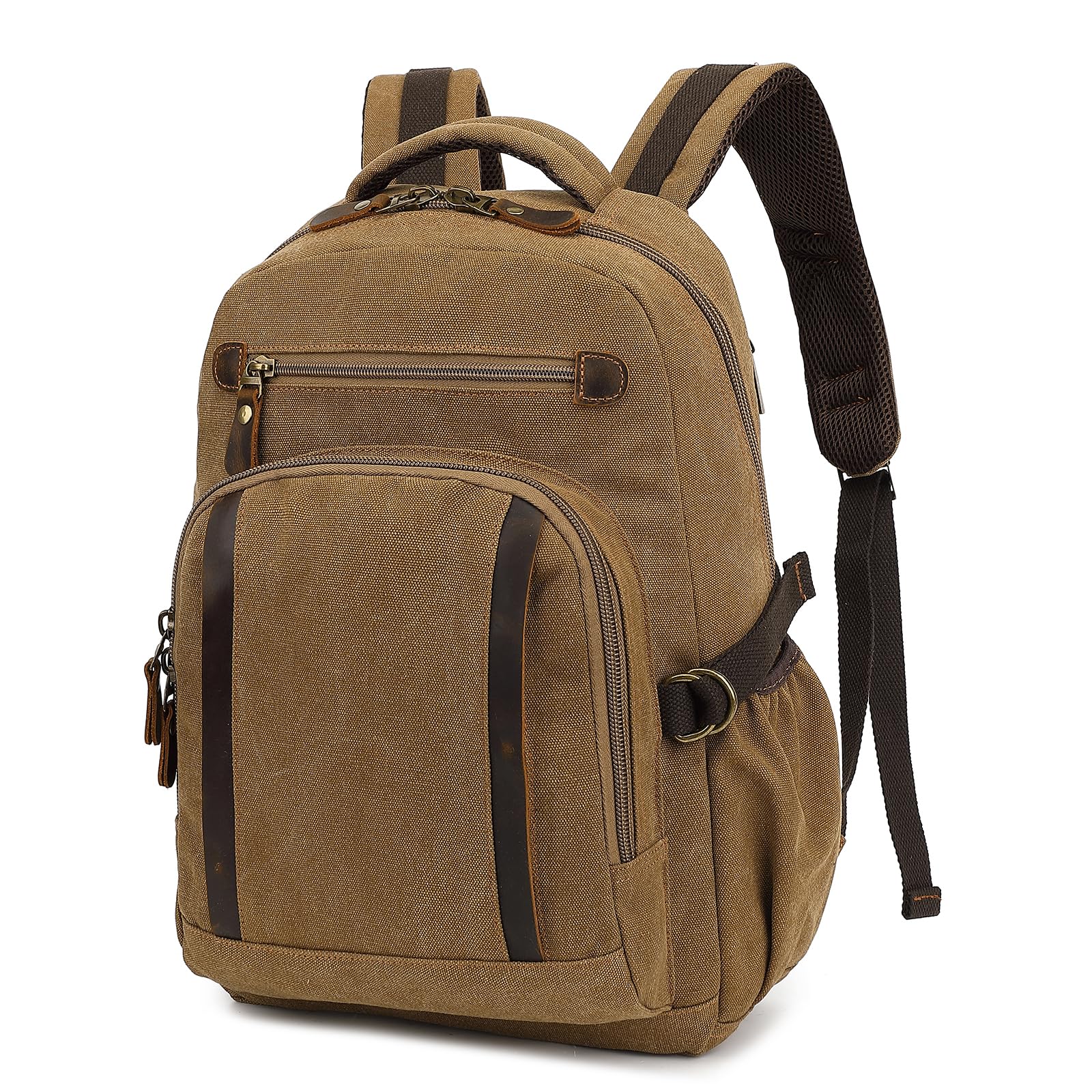 Amazon.com: AUGUR Canvas Laptop Backpack, Travel Backpack Carry on ...