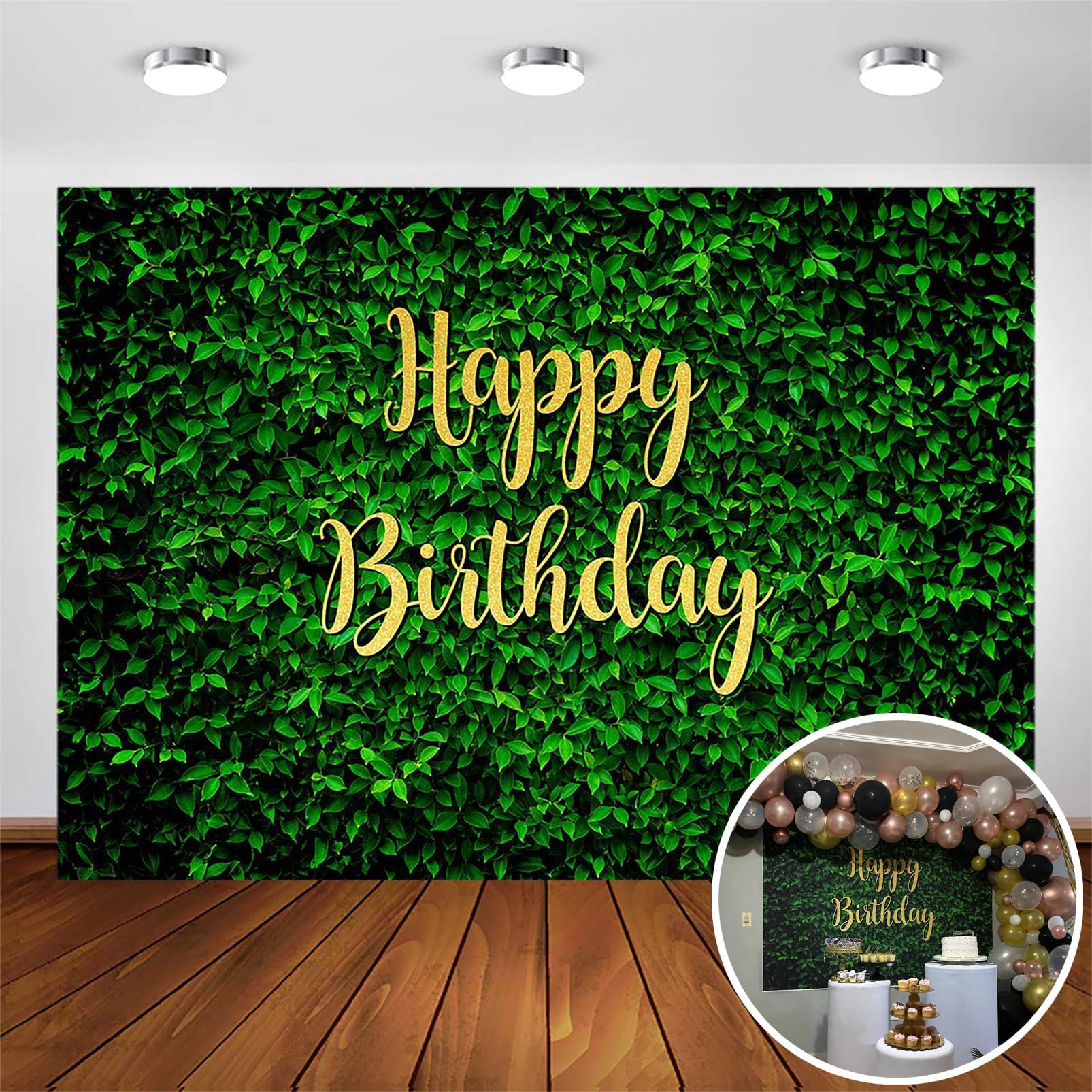 Amazon.com : Msocio 7x5ft Polyester Spring Greenery Leaves Grass Nature ...