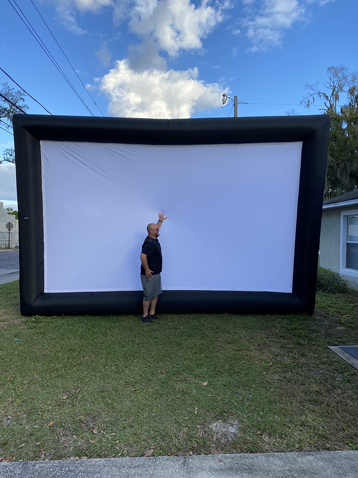 $42/mo - Finance 25Ft Inflatable Movie Screen with Stand for Outside ...