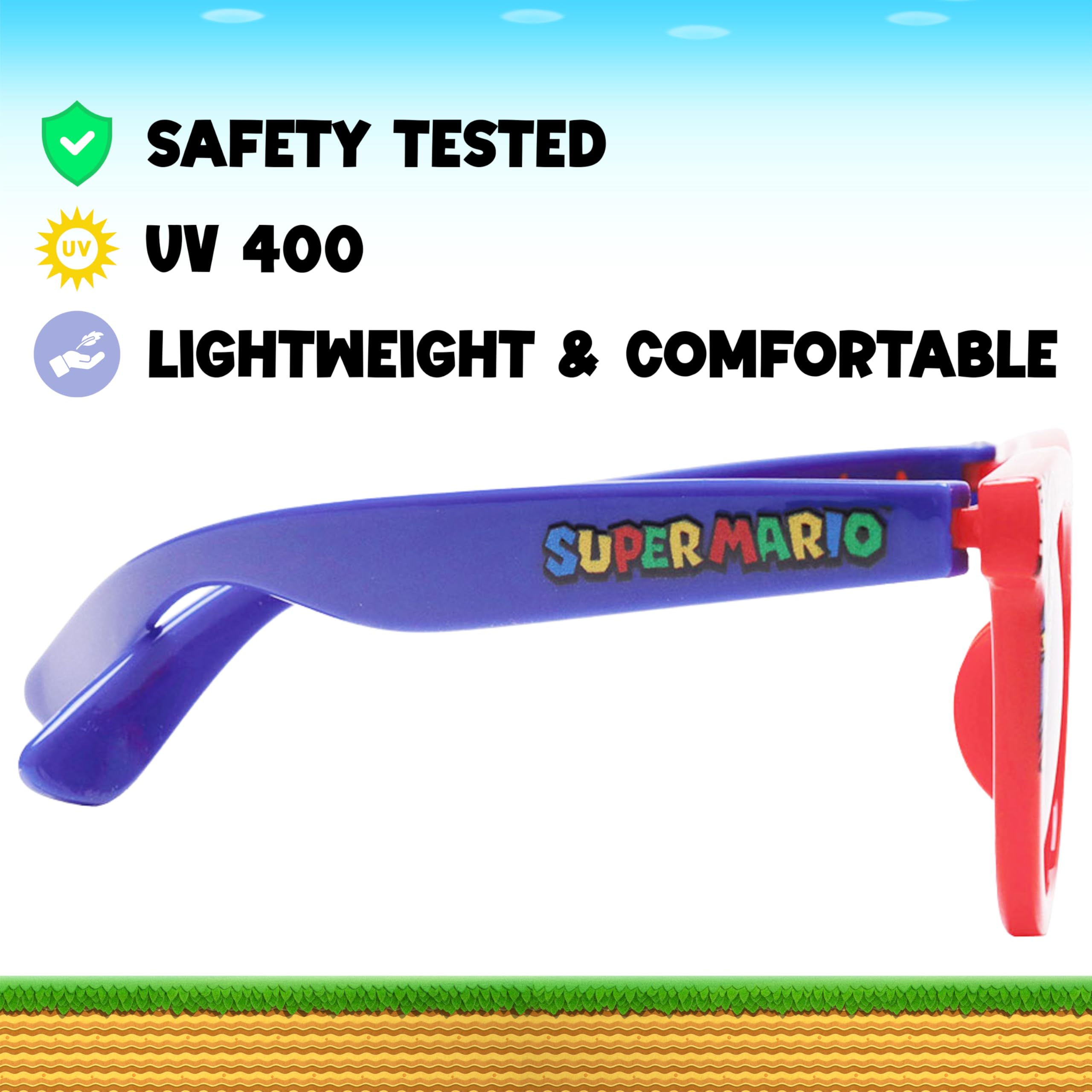 Snapklik.com : ARKAID SUPER MARIO Sunglasses For Kids Nintendo Style ...