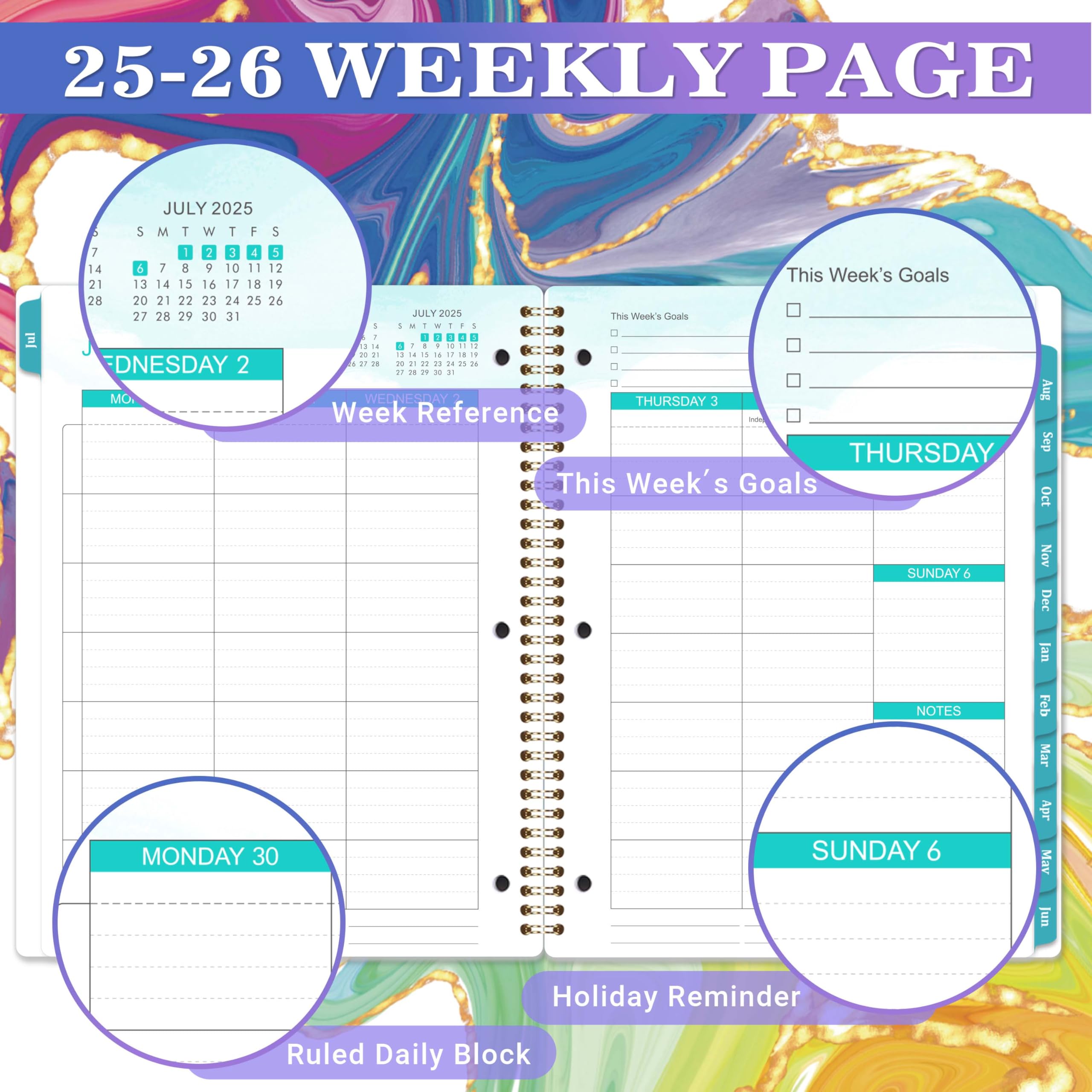 Snapklik.com : Student Planner 2025-2026, Monthly And Weekly School ...