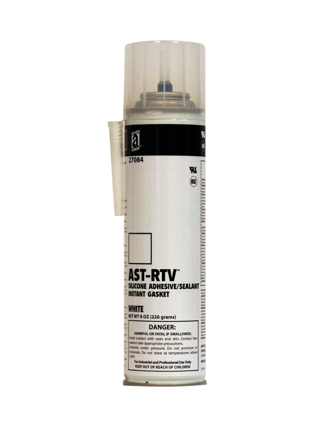 AST-RTV 27084 White 100% Silicone Adhesive/Sealant/Instant Gasket, 8 oz ...