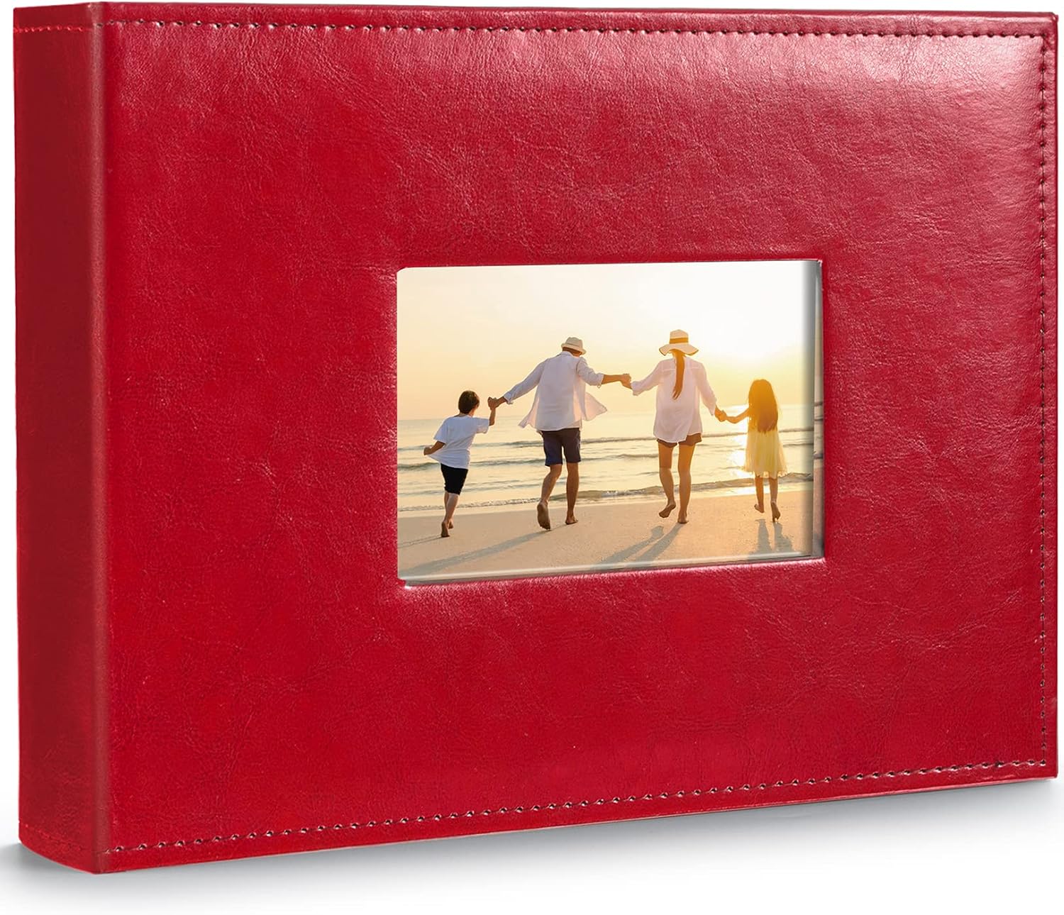 Amazon.com: Fabmaker Photo Album with Memo Area, Premium Leather Cover ...
