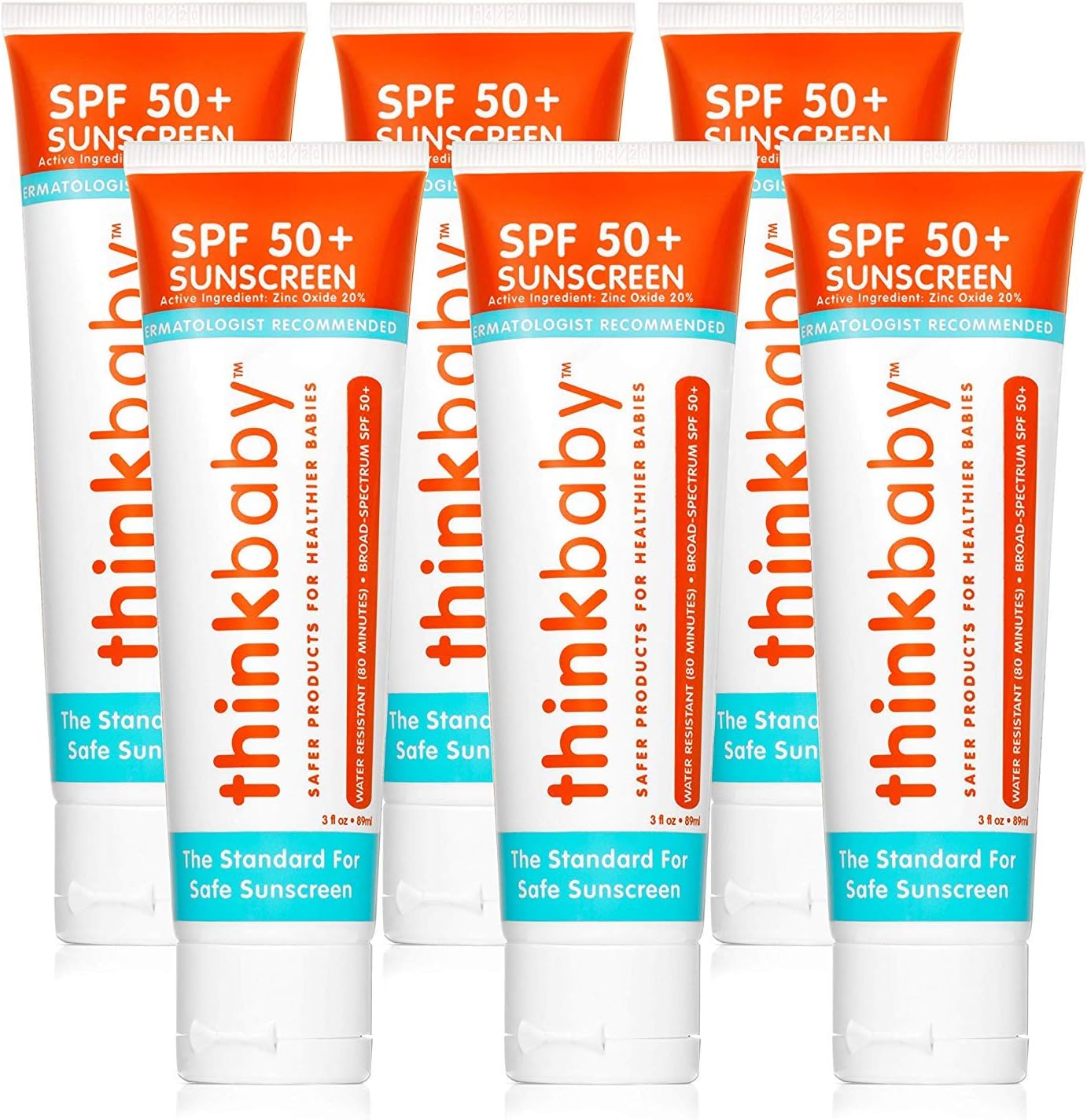 Amazon.com: Thinkbaby SPF 50+ Baby Mineral Sunscreen – Safe, Natural ...