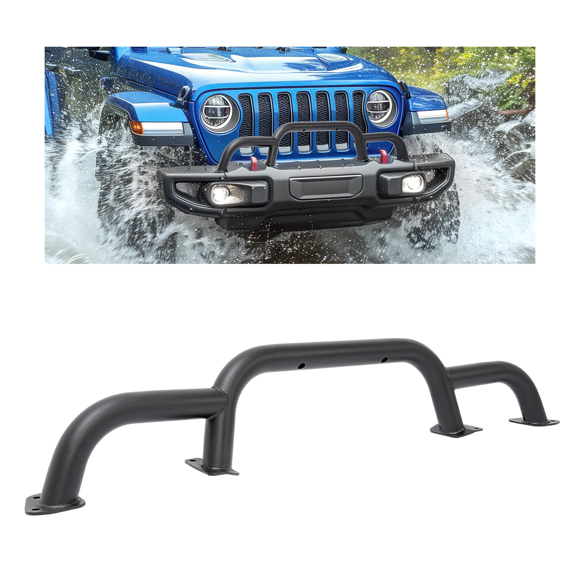 Amazon.com: HECASA Front Brush Guard Compatible with 2018-2024 Wrangler ...