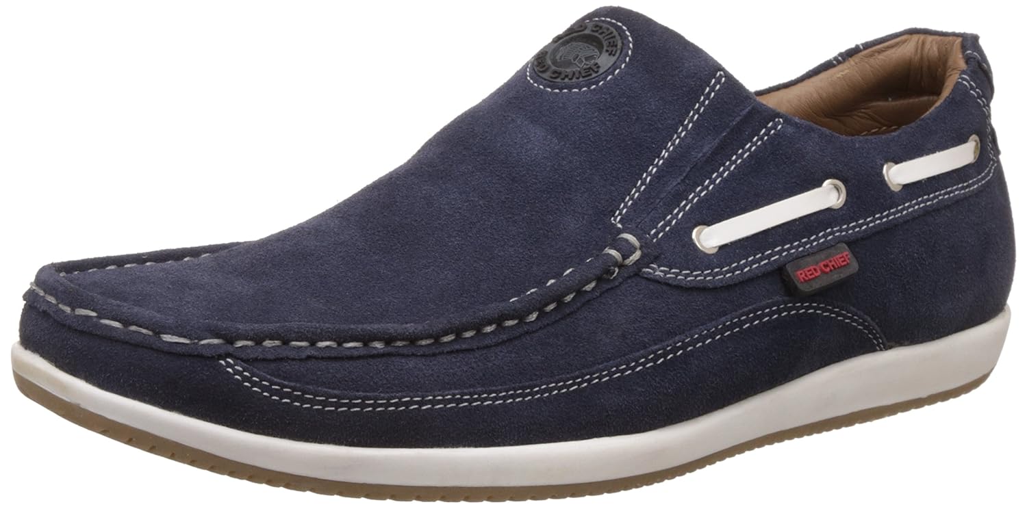 Buy Red Chief Men's Blue Leather Loafer and Moccassins - 7 UK/India (40 ...