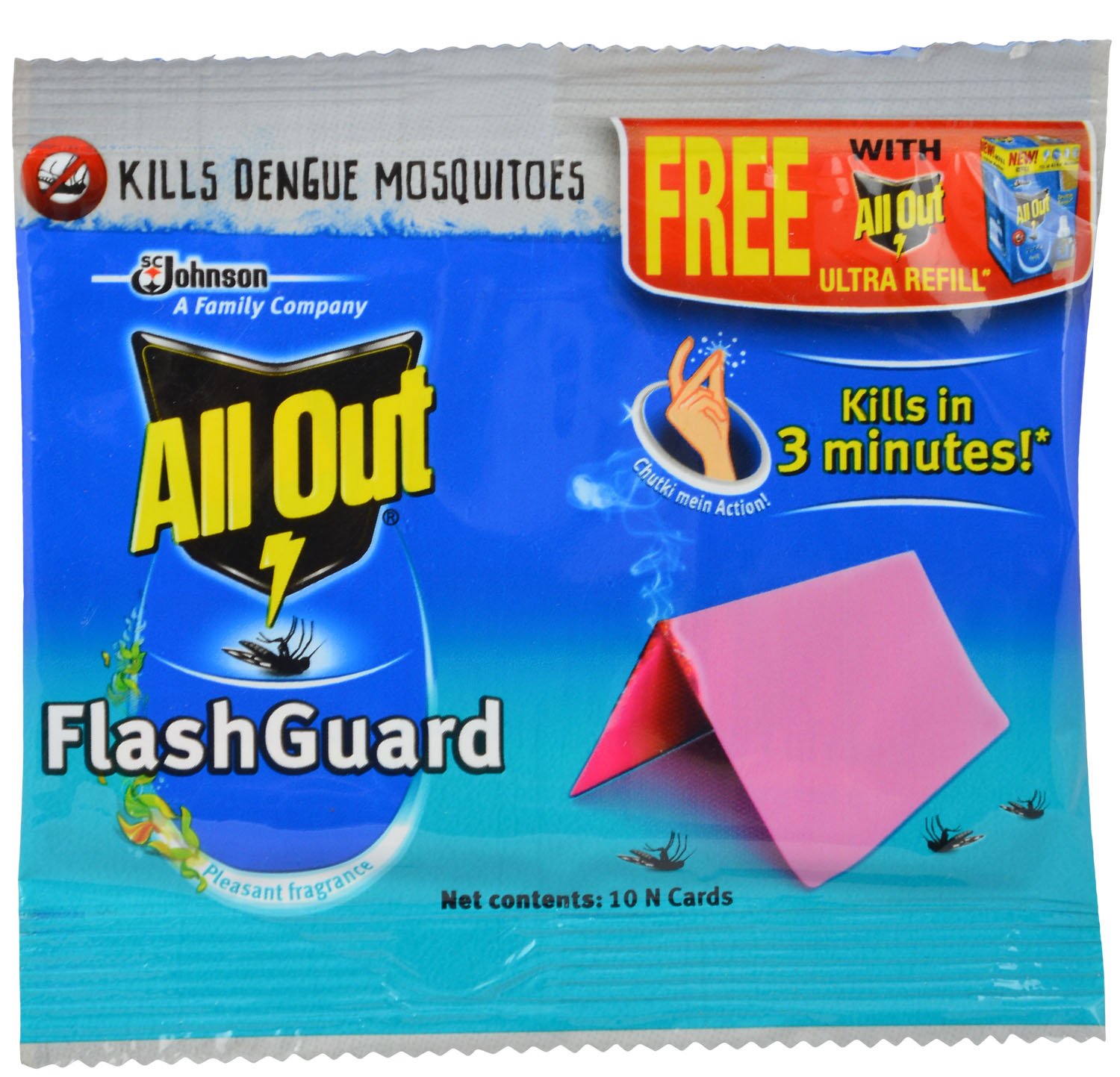 All Out Flash Guard - Mosquito Card 10 Pieces Pack : Amazon.in: Garden ...