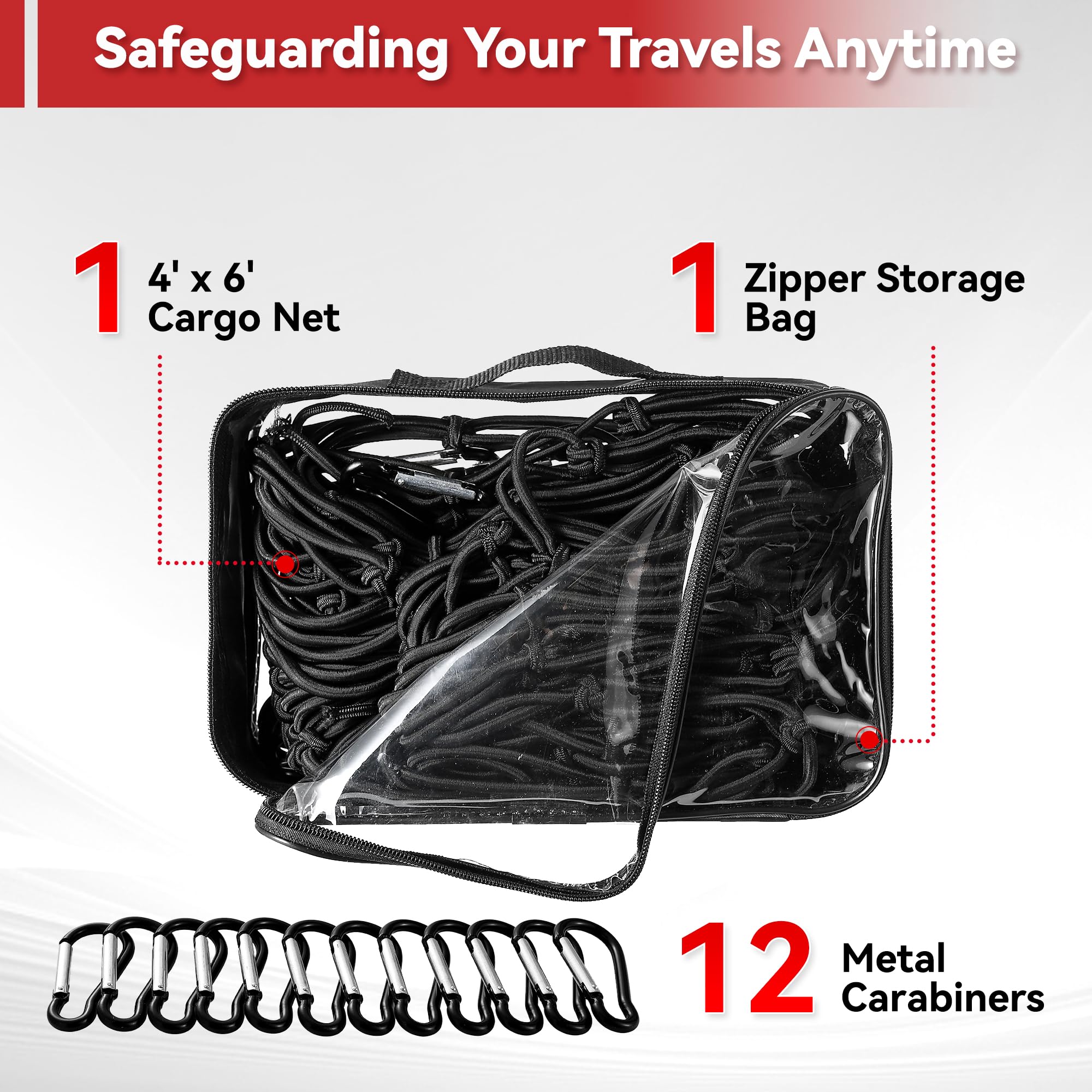 Snapklik.com : Reniteco 4x 6 Cargo Net For Pickup Truck Bed Stretches ...
