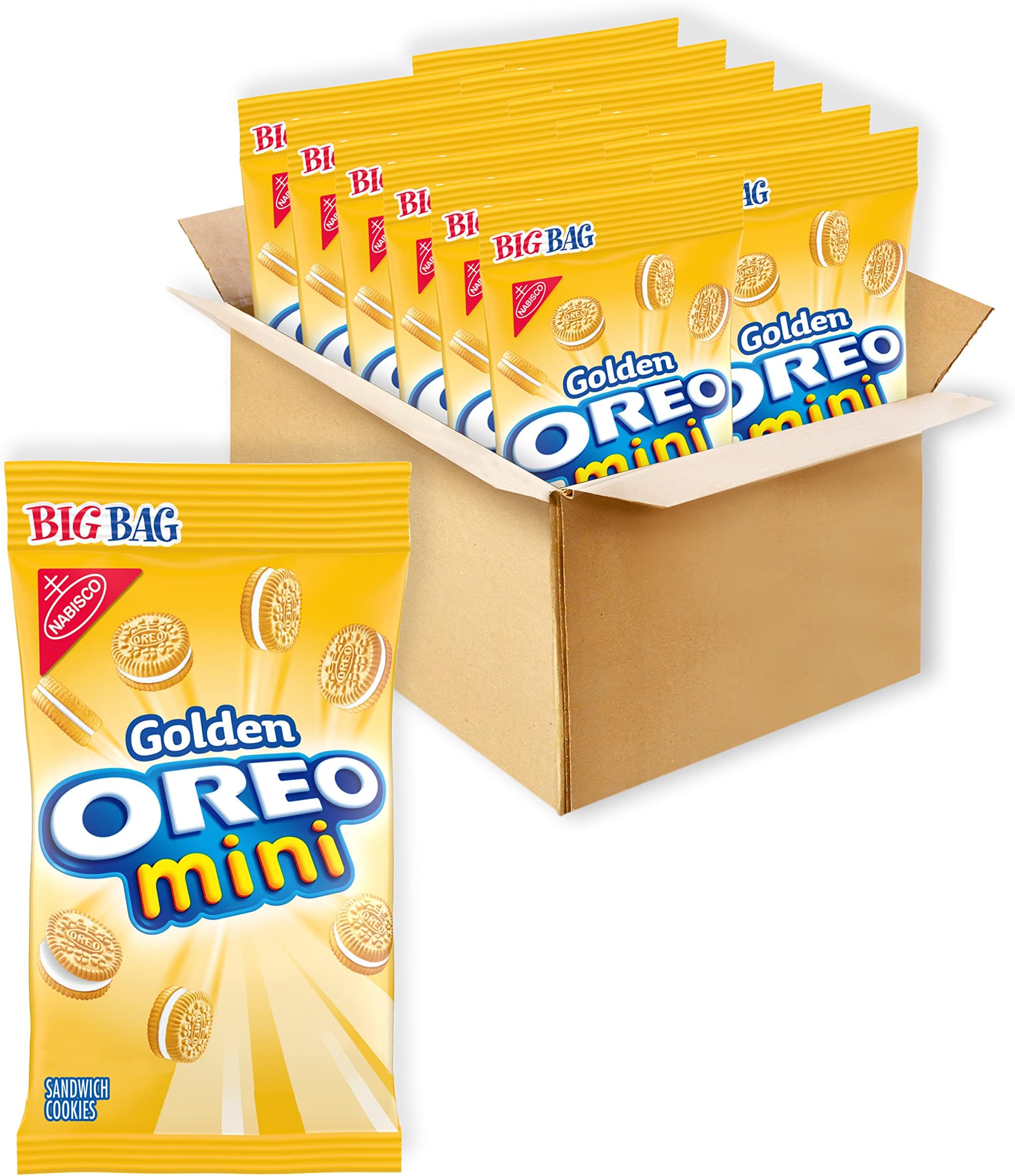 Amazon.com: OREO Mini Golden Sandwich Cookies, 12 - 3 oz Big Bags