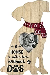 Amazon.com - Lily's Home Dog-Shaped Wooden Photo Frame | 7.5" x 11.8 ...