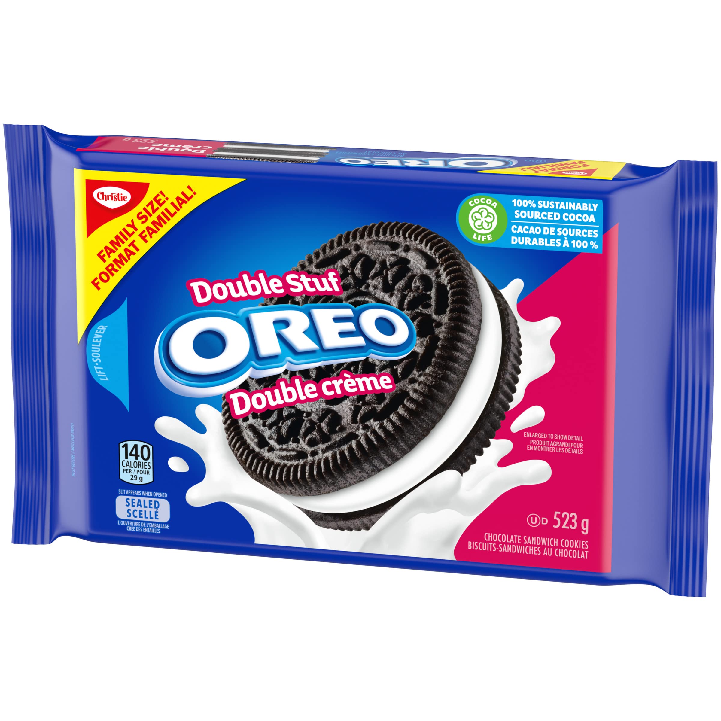 Oreo Double Stuf Chocolate Sandwich Cookies Family Size OREO Double