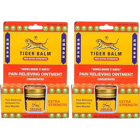 Amazon.com: Tiger Balm Pain Relieving Red Extra Strength, 18g – Relief ...