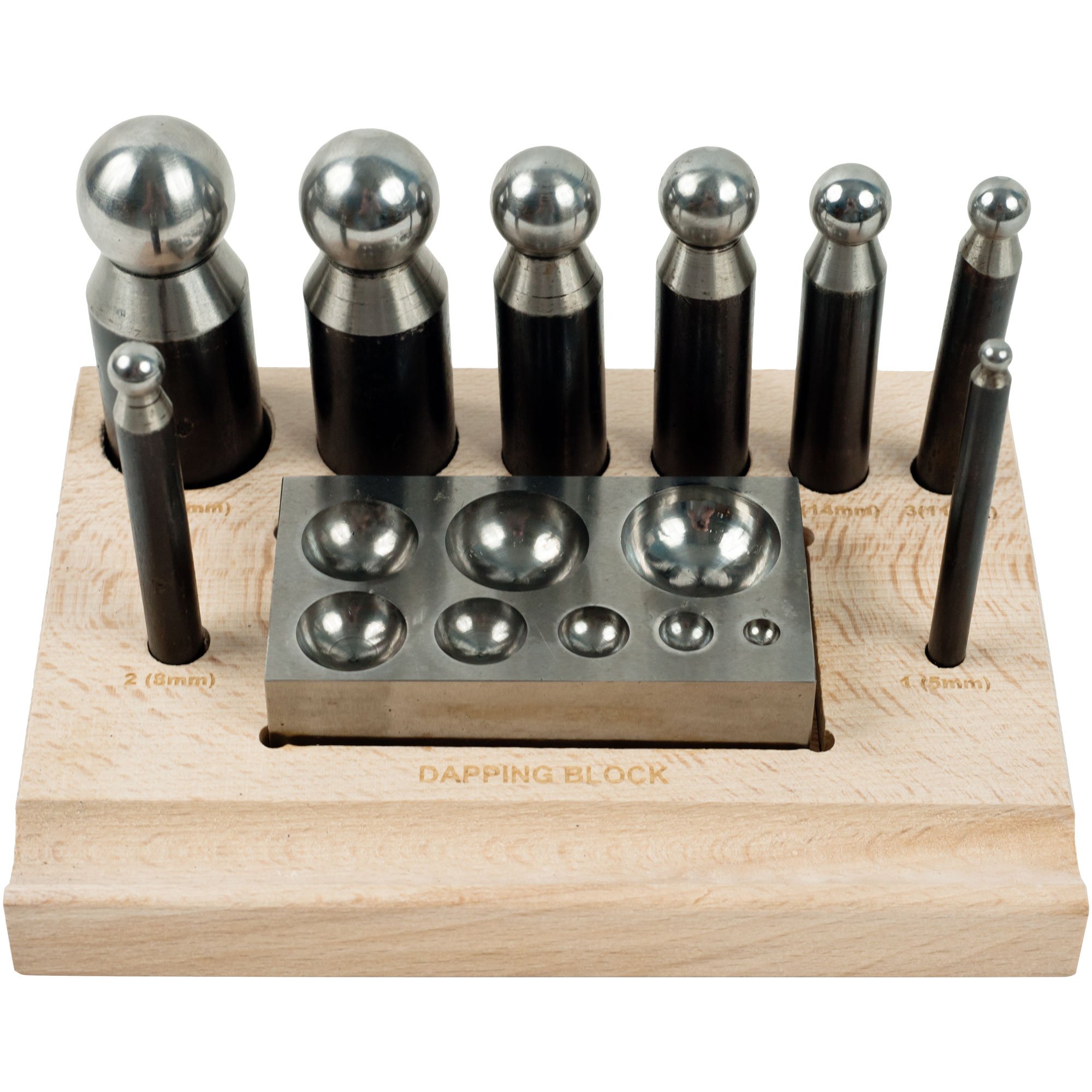 Amazon.com: Stalwart Dapping Set with Wood Stand, 10-Piece : Arts ...
