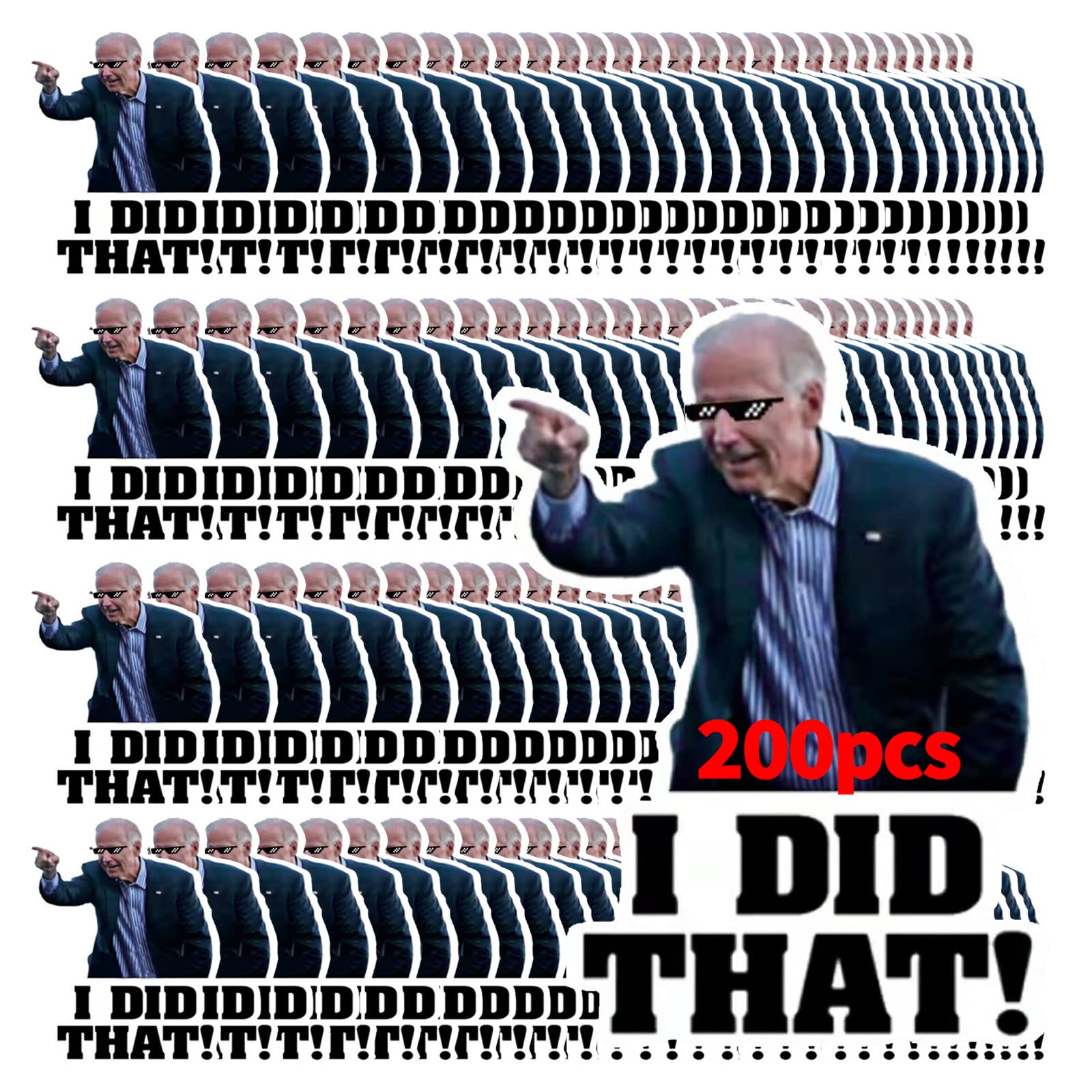 Buy 200 PCS Biden I Did That Stickers | I Did That Funny Biden Stickers ...