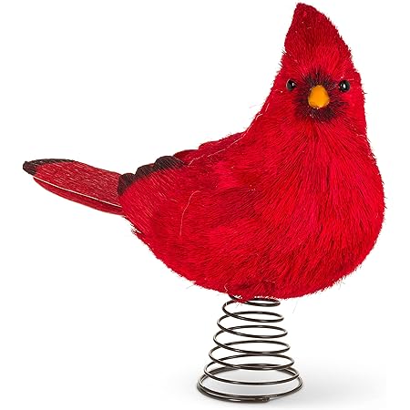 Amazon.com: Abbott Collection Large Cardinal Tree Topper, Red (15 ...