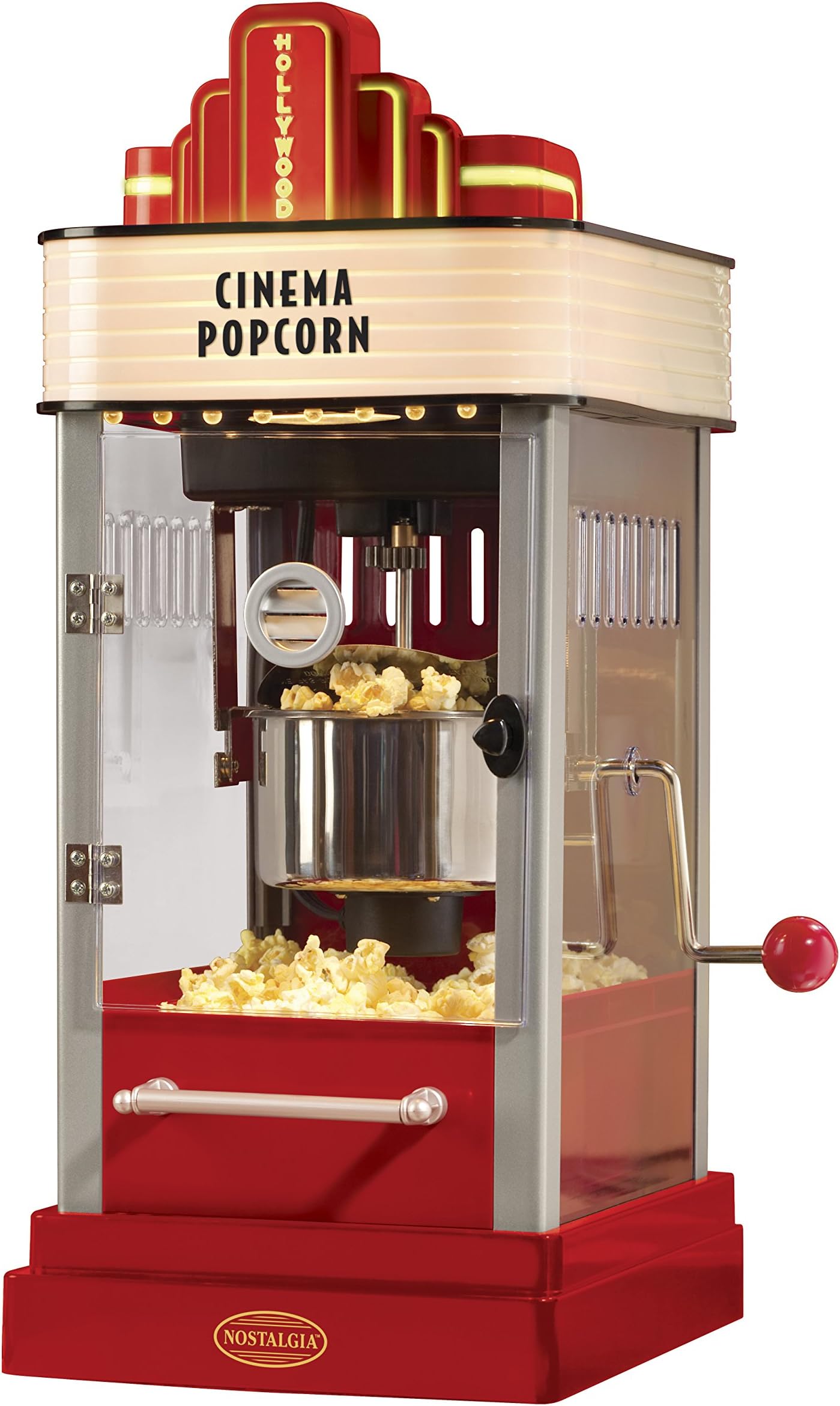 Amazon.com: Nostalgia HKP200 2.5-Ounce Popcorn Popper with Lighted ...