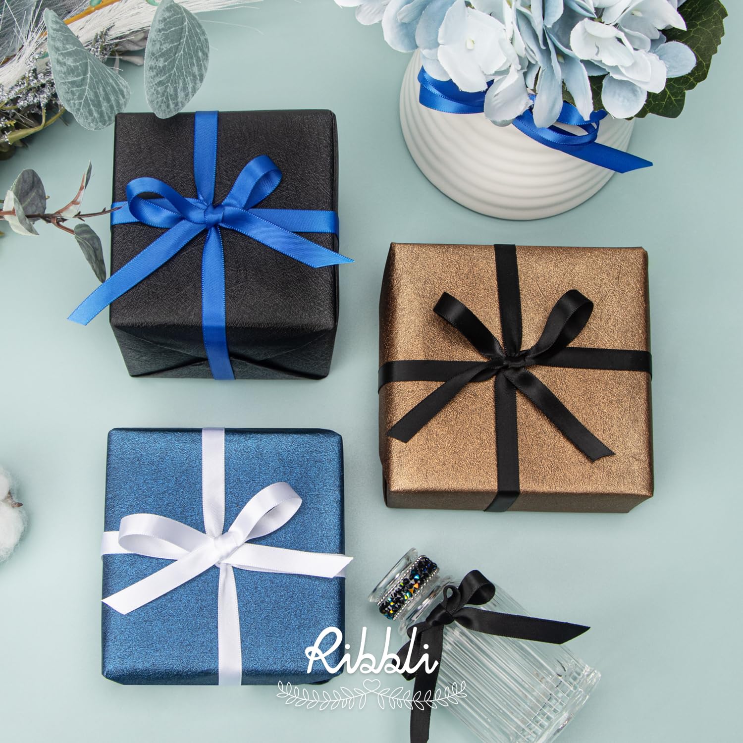 Snapklik.com : Royal Blue Satin Ribbon Double Faced Satin 3/8 Inch X ...