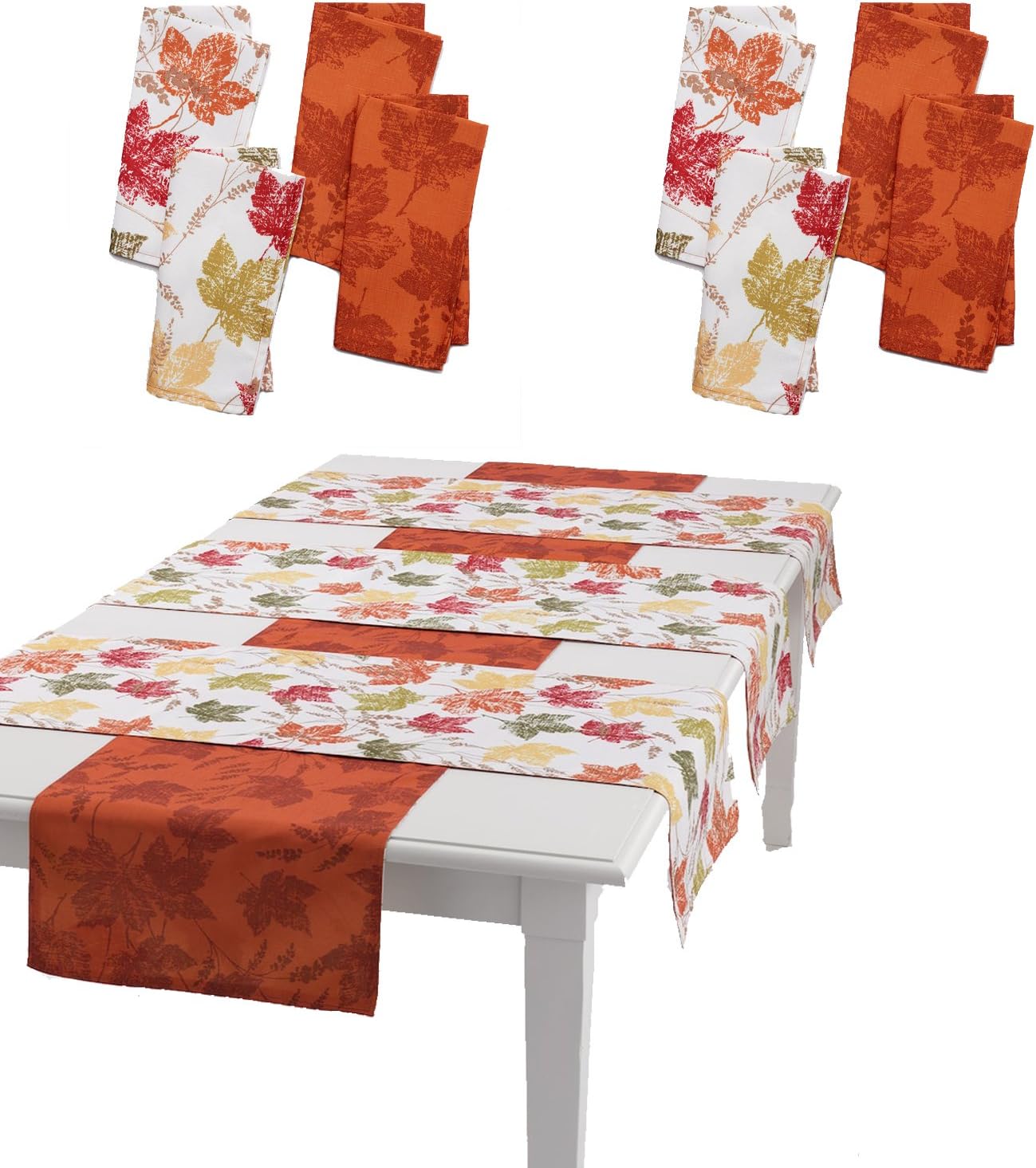 Amazon.com: Food Network Fall Thanksgiving Table Runner Set of 4 and ...