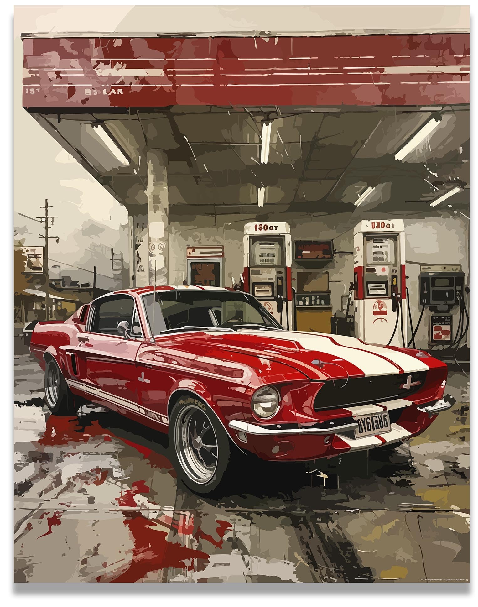 Amazon.com: Inspirational Wall Art Co. - Magnetic | Mustang Poster ...