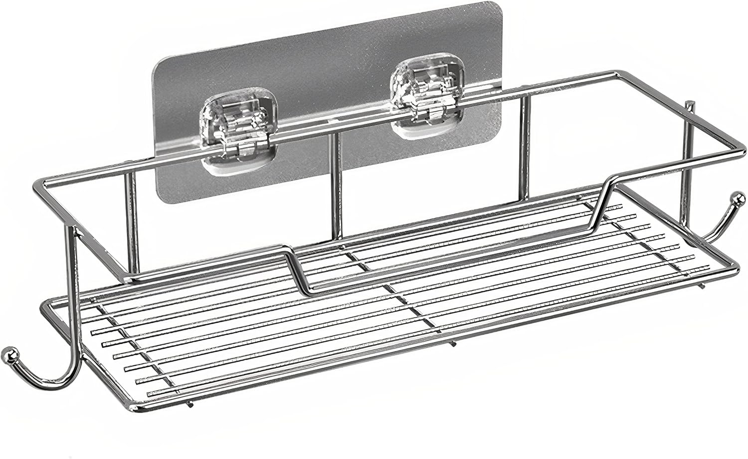 Amazon.com: Elegant Shower Caddy with Powerful Adhesive and Hooks, No ...