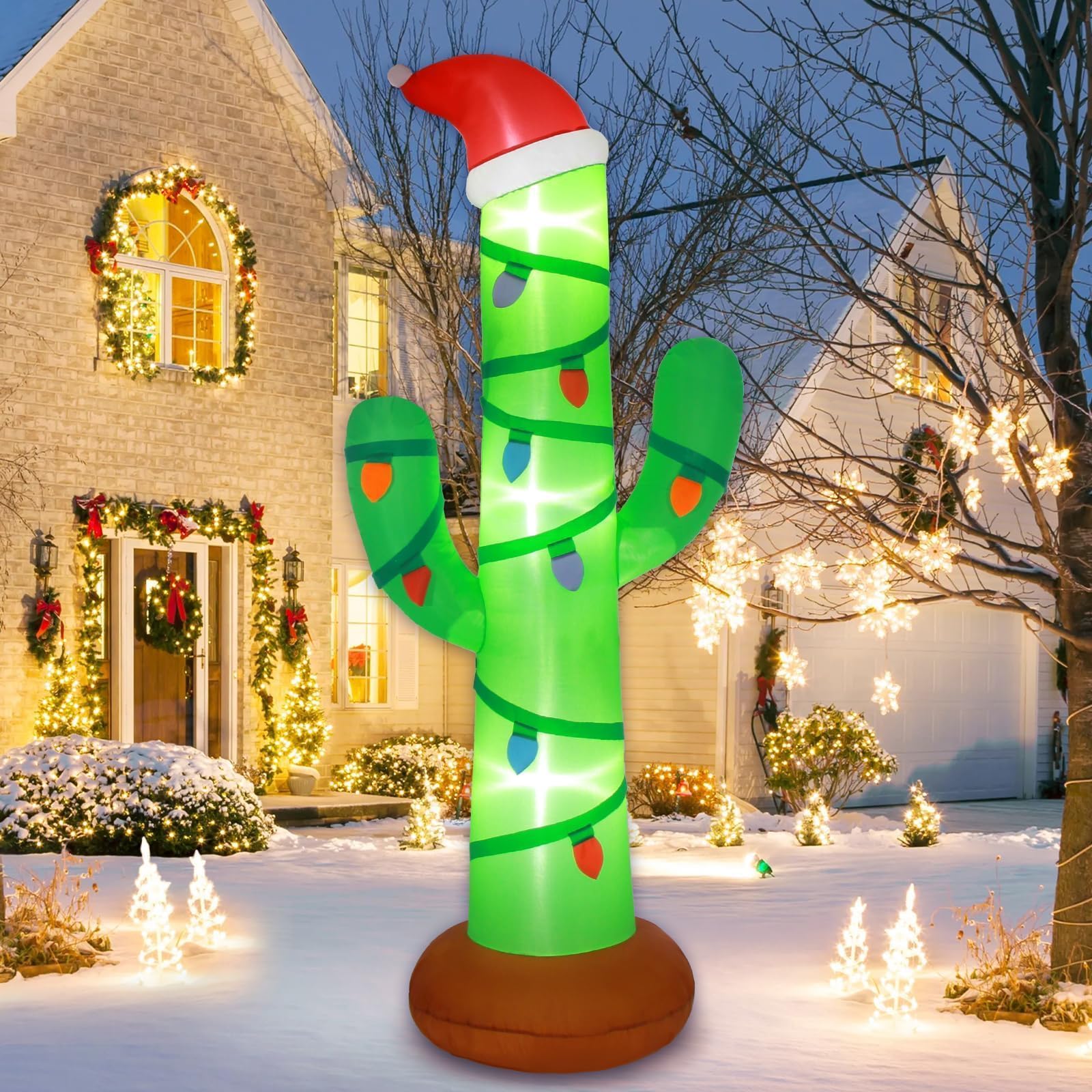 Amazon.com: 4 Ft Mexican Fiesta Party Decorations Inflatable Gnomes ...
