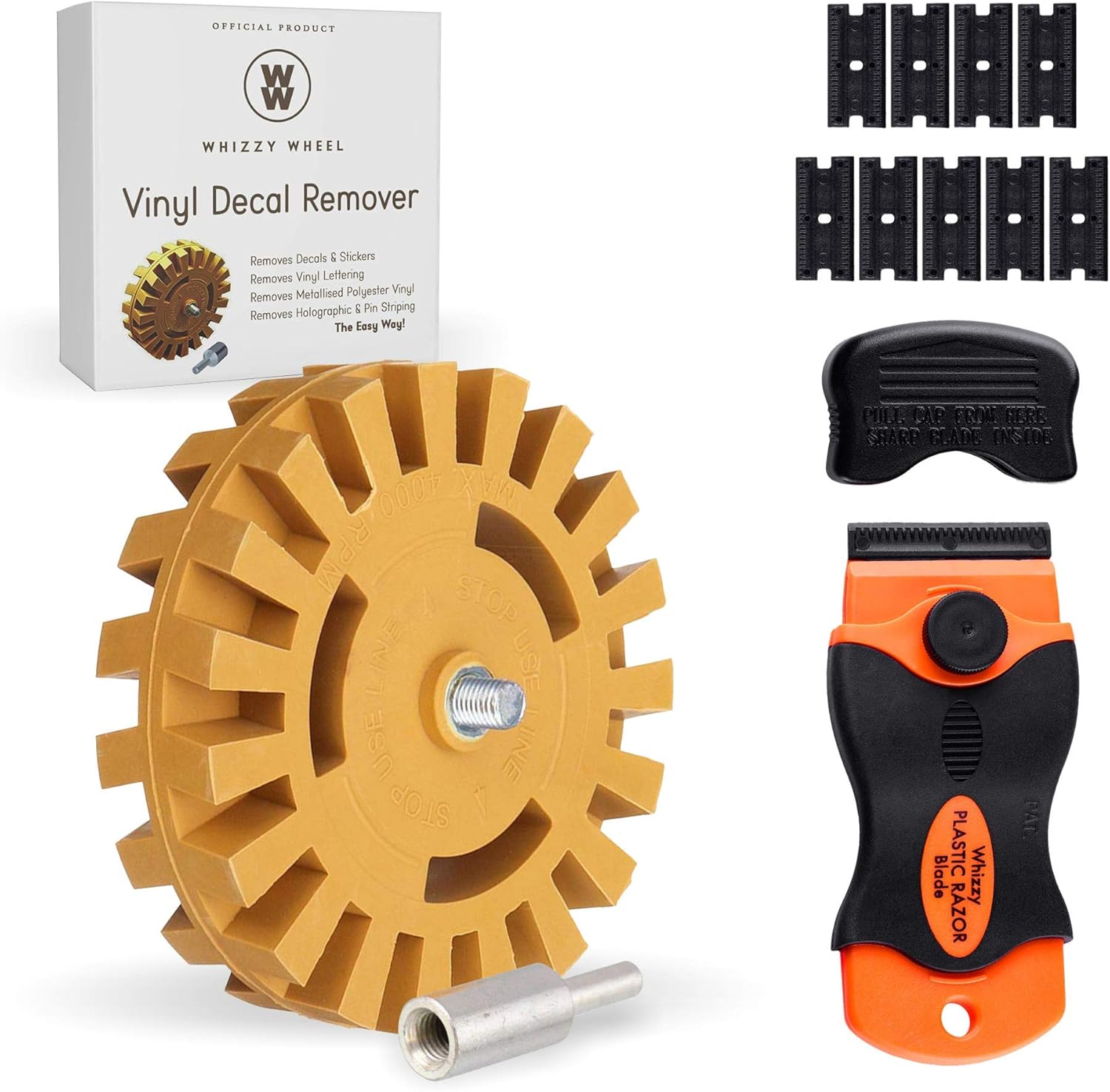 Amazon.com: Whizzy Wheel and Plastic Blade Combo Decal Eraser Remover ...