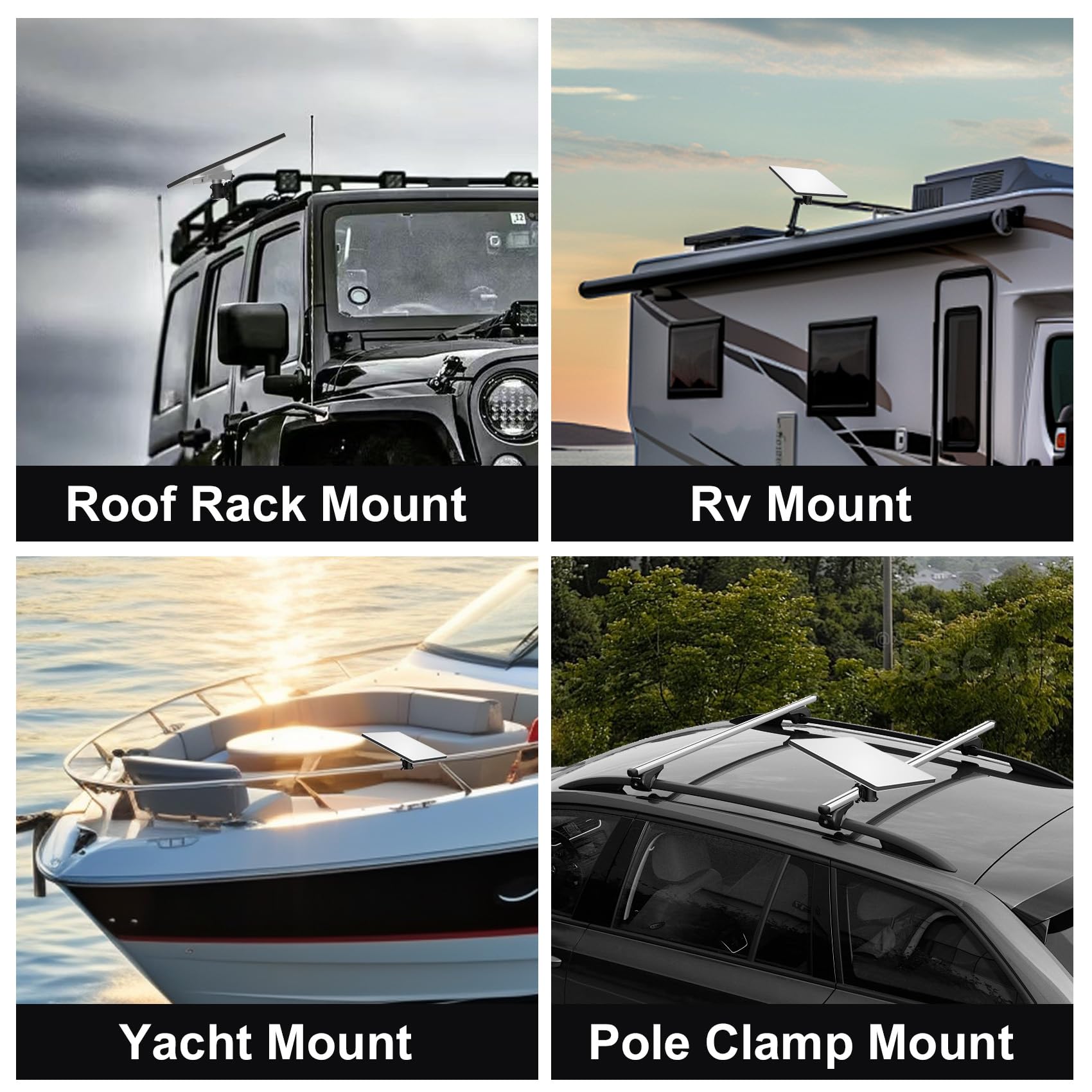 Snapklik.com : Gitaobac Starlink Mini Mount - Roof Rack