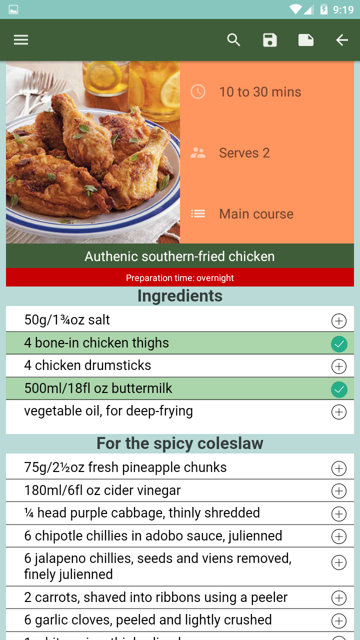 Free Recipes Book - App on Amazon Appstore