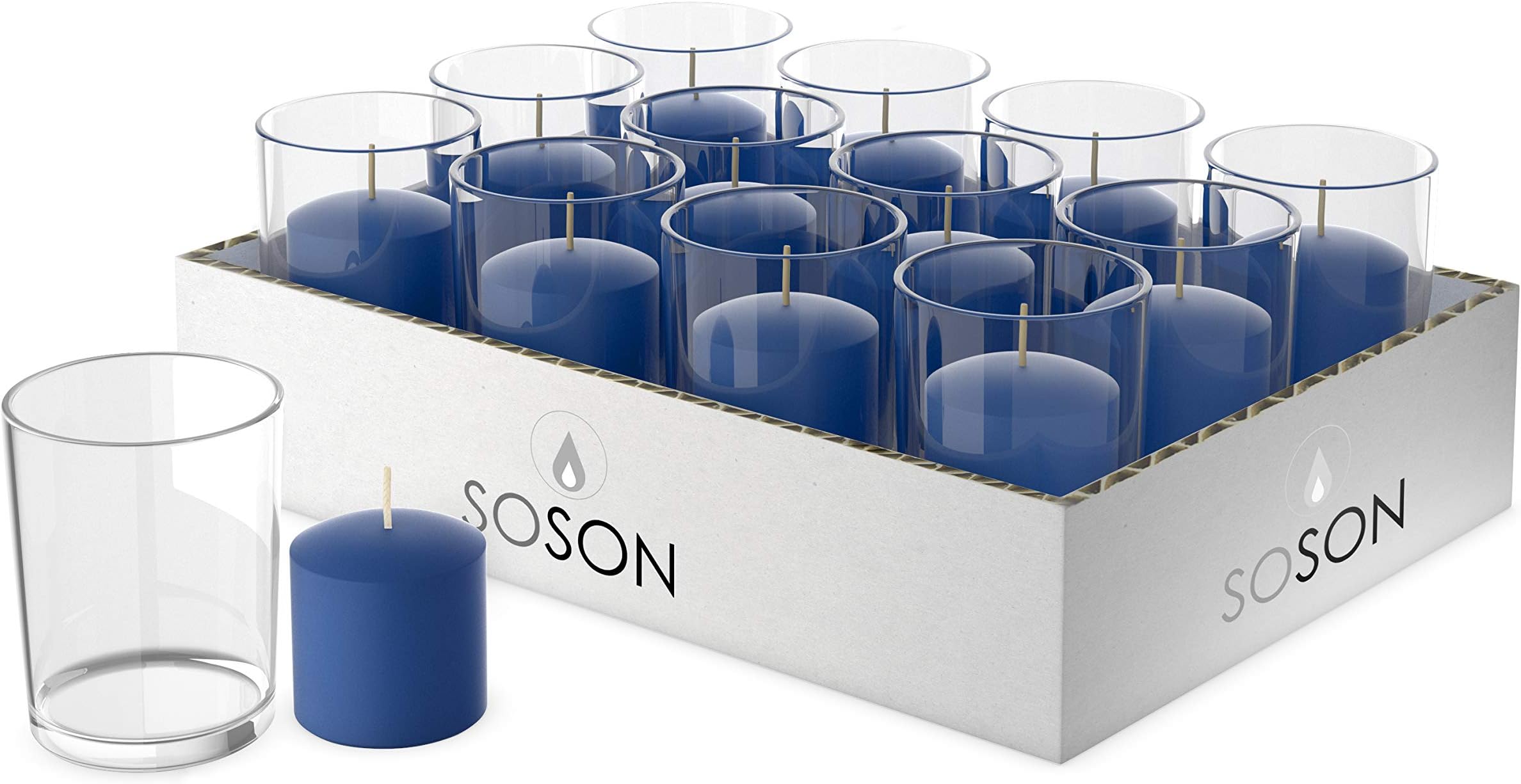 Amazon.com: General Wax 15 Hour Scented Votive Candles 20 Candles Per ...