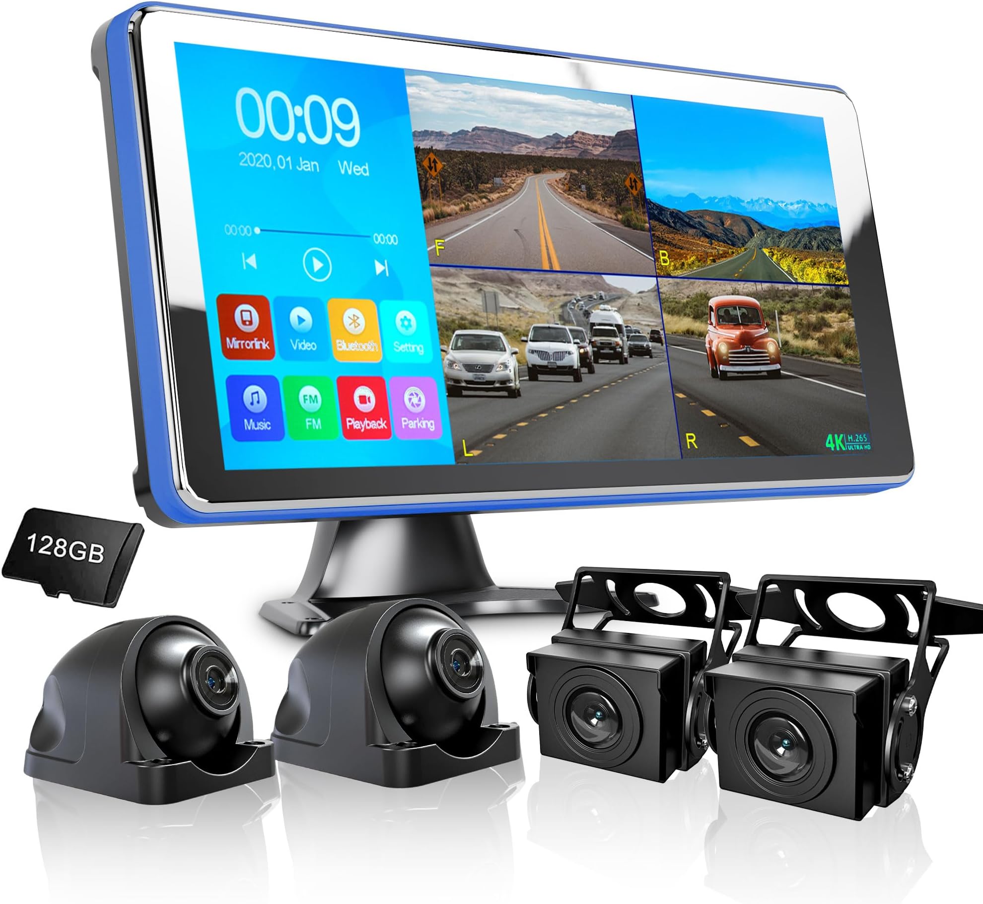 Amazon.com: JOINLGO 4CH GPS 4G WiFi 1080P SSD/SD Drive Mobile Vehicle ...