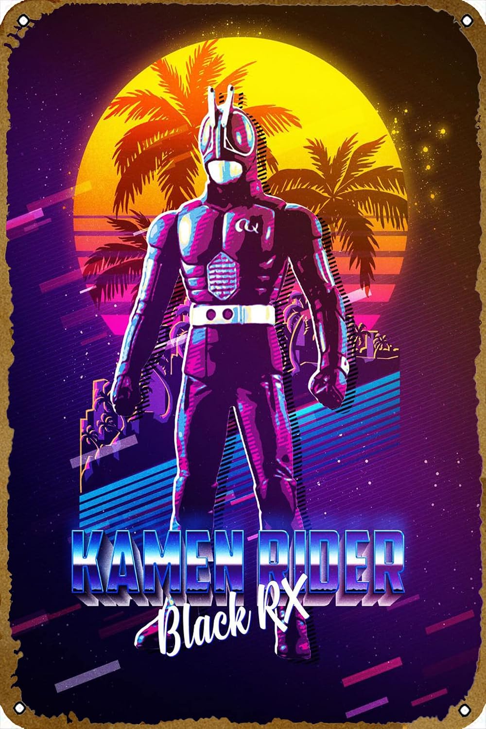 Amazon.com: Kamen Rider Black RX Movie Tin Sign Vintage Metal Sign for ...