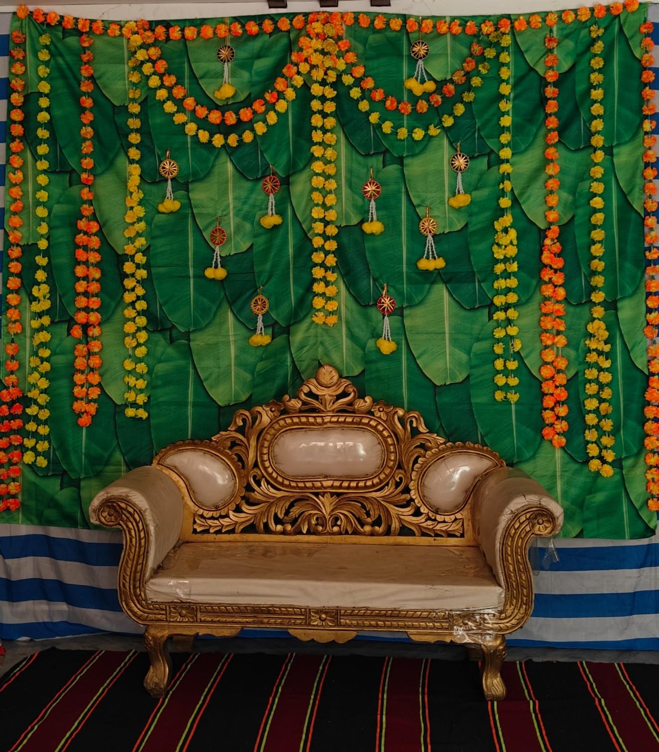 Talambralu Wedding Backdrop Cloth for All Festivals/House Hold ...