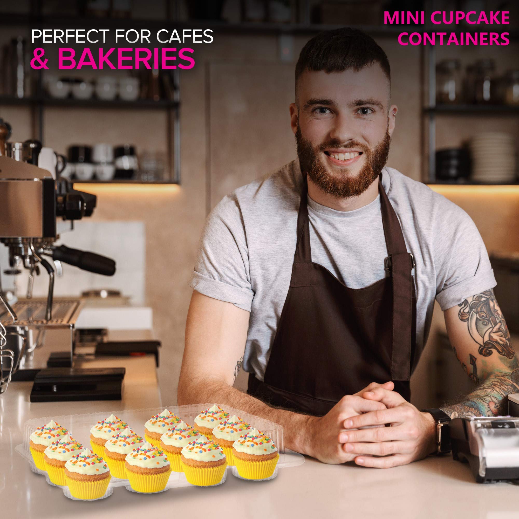 Mini Cupcake Containers 12 Compartment Containers 20 Count mini-cupcake-containers-12-compartment-containers-20-count