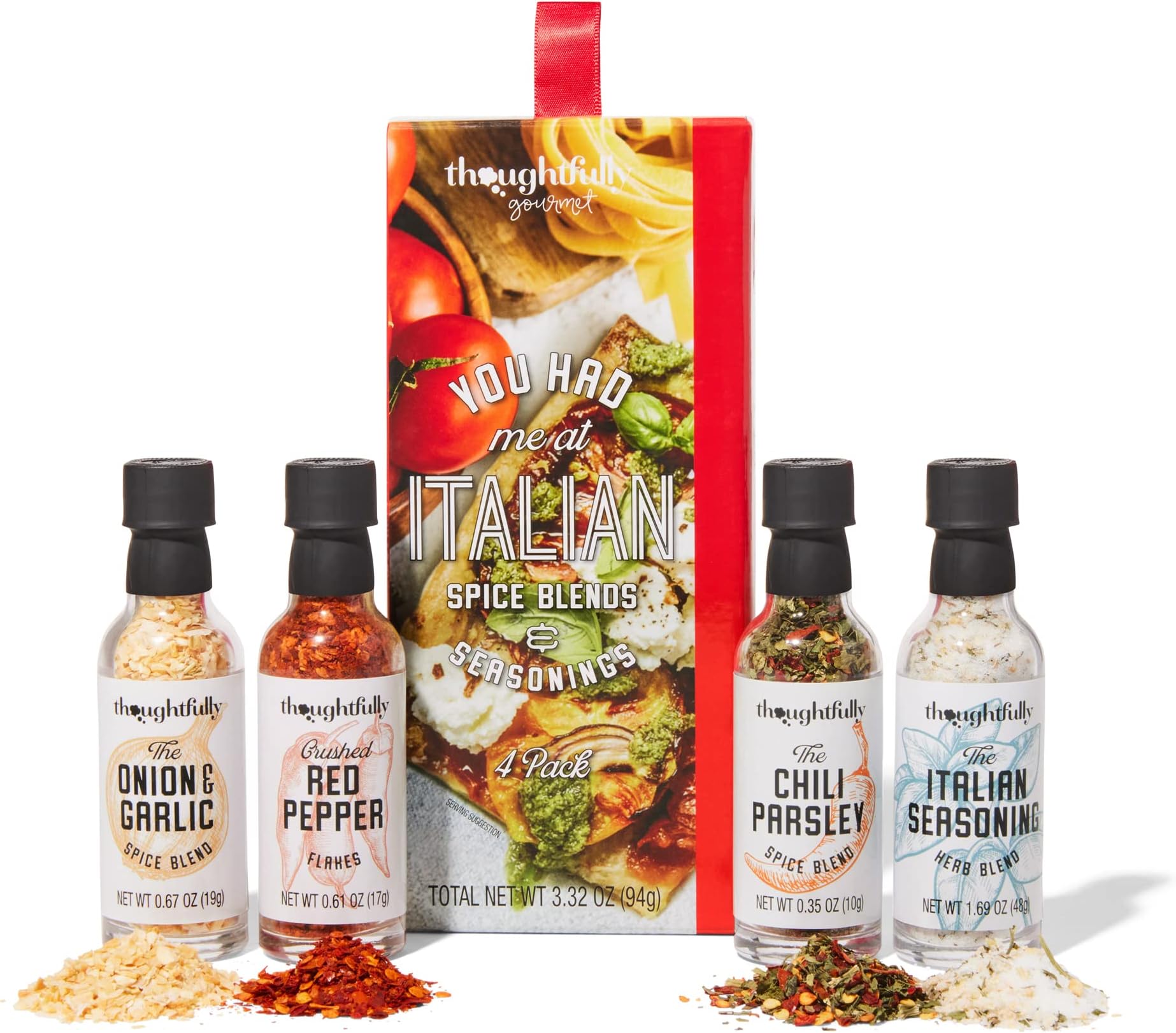 Amazon.com : Thoughtfully Gourmet, Italian Pizza Seasoning Gift Set ...