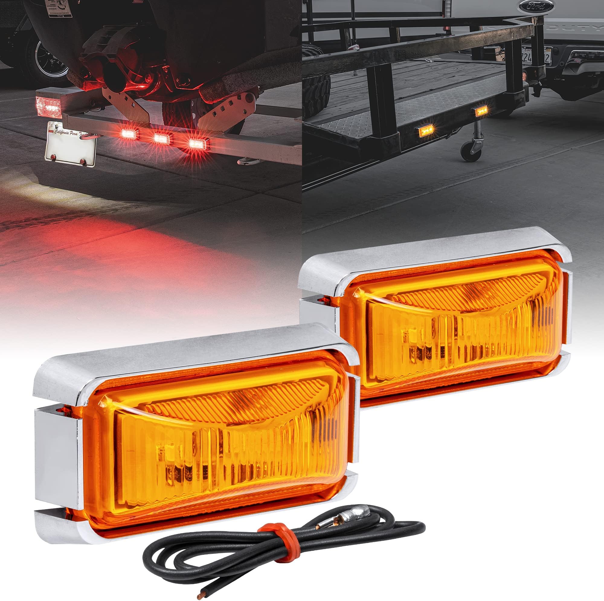 Amazon.com: EZ Loader Boat Trailer Amber LED Marker Light. Factory OEM ...