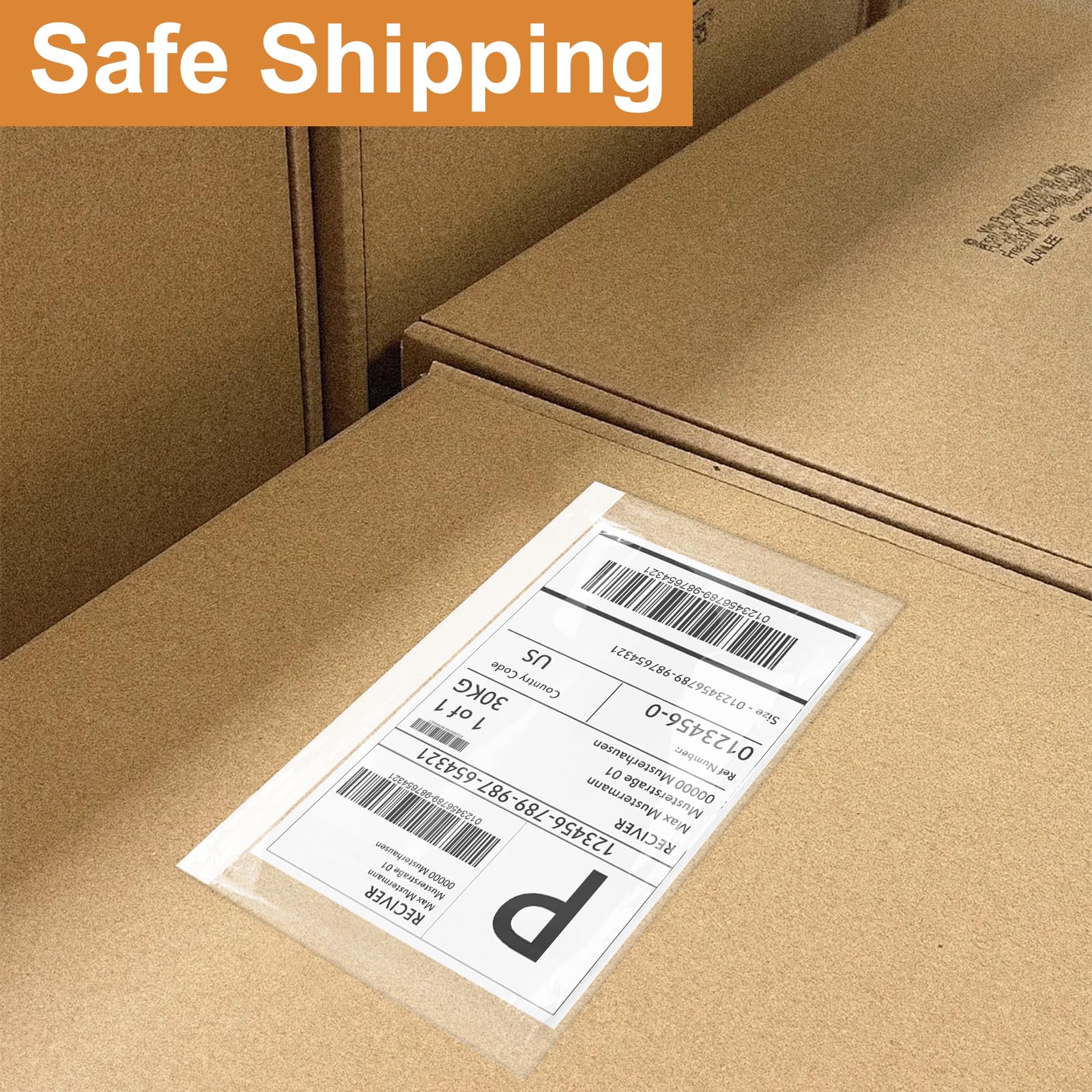 Snapklik.com : 6" X 9" Packing List Pouches, Strong Adhesive Plastic ...