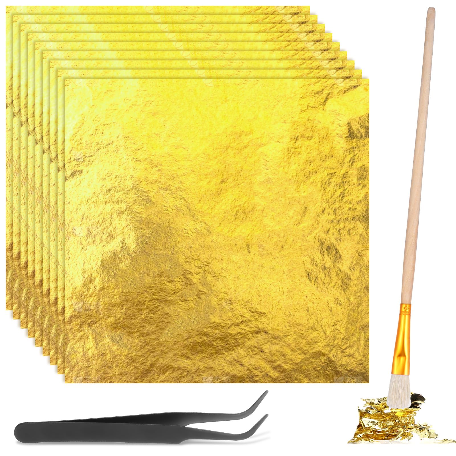 Amazon.com: PEOVLVN 150 Sheets Gold Leaf Sheets for Art, Gold Foil ...
