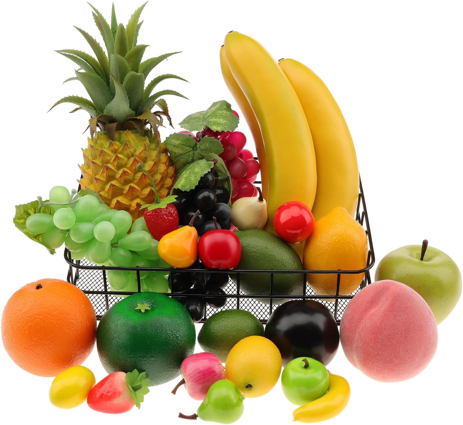 Amazon.com: Meiwlong 18 PCS Artificial Fruits Decoration Home Fake ...