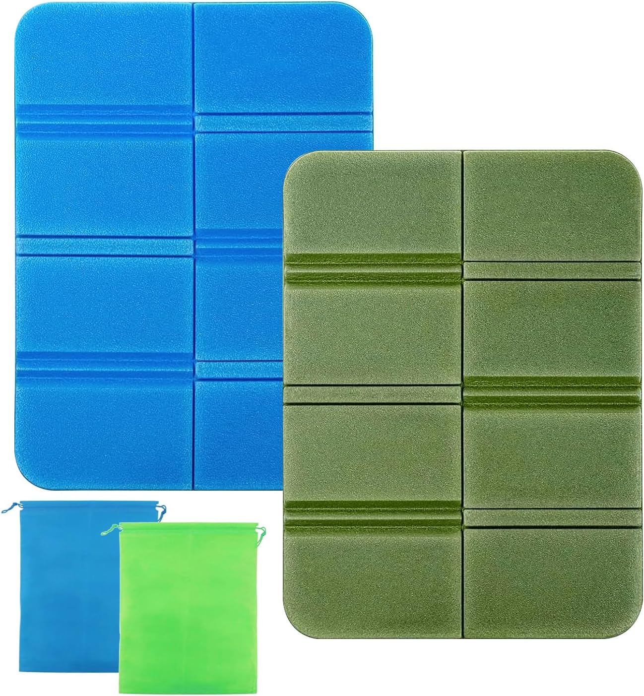 BaiJ Folding Sit Mat, 2 Pcs Foldable XPE Foam Seat Pad for Hiking and ...