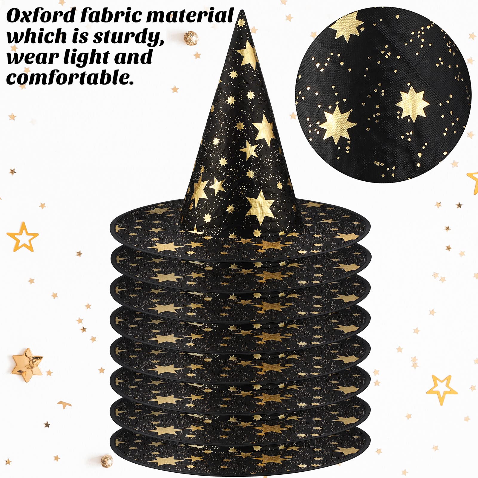 Snapklik.com : Tatuo 8 Pcs Halloween Hanging Witch Hats Decorations ...