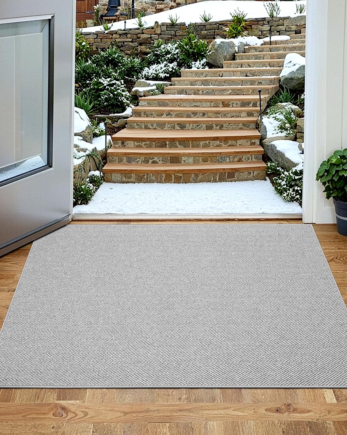 Amazon.com: LUMI Ultra Thin Indoor Door Mat for Entrance 48"x72", Non ...