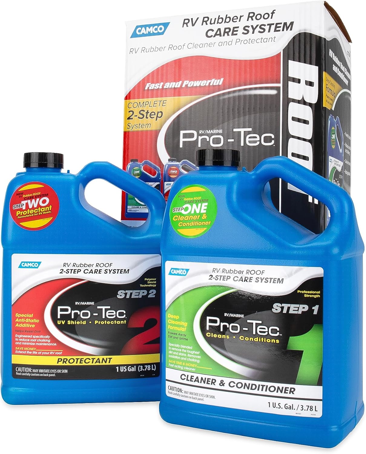 Brandclub - Camco Pro-Tec Camper/RV Rubber Roof Care System Protect RV Roof & Stop Roof Chalking ...