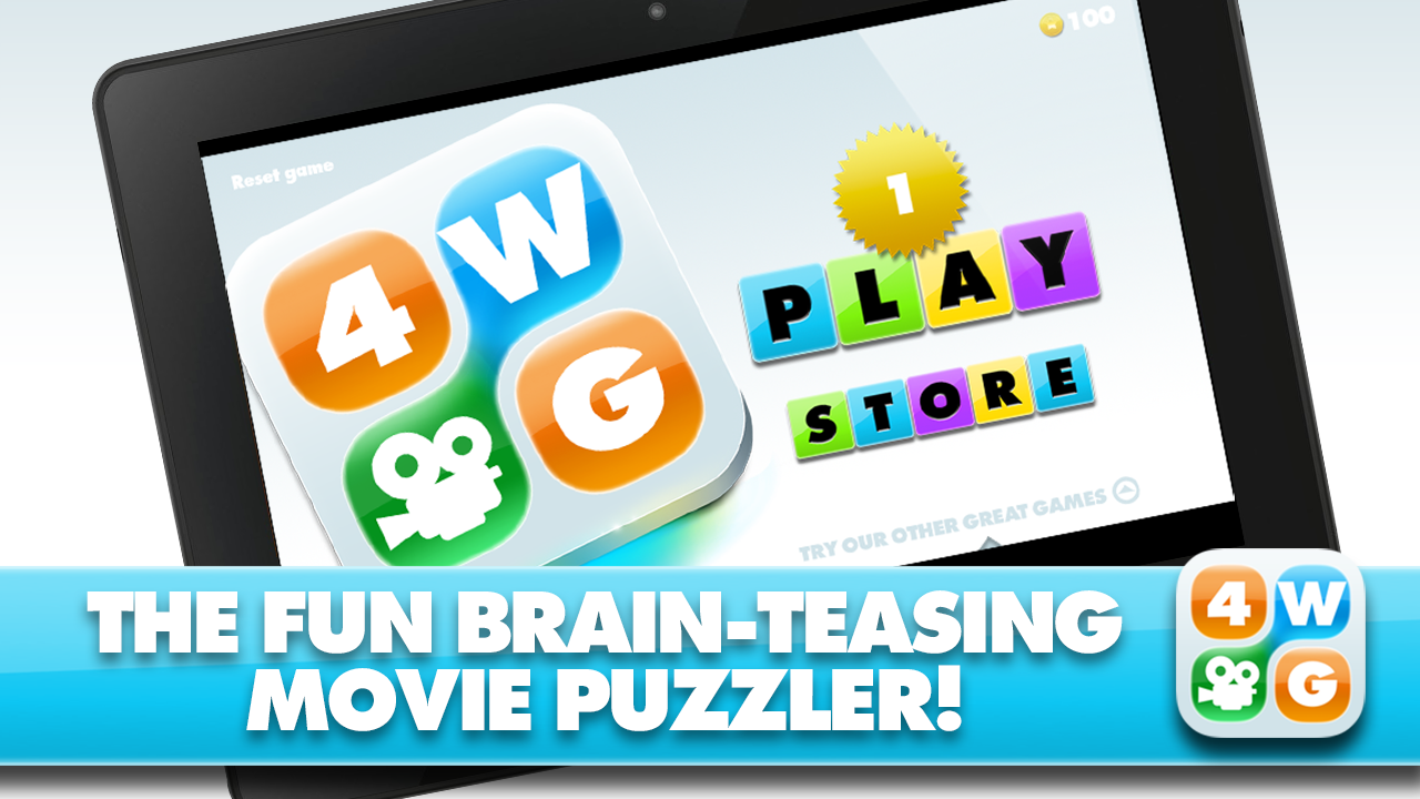 4 Word Movie Game - Find the link to guess the movie (Kindle Tablet ...