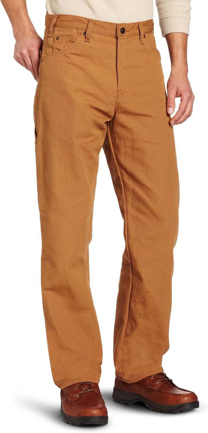 Dickies Men's Relaxed Fit Straight-Leg Duck Carpenter Jean at Amazon Men’s Clothing store