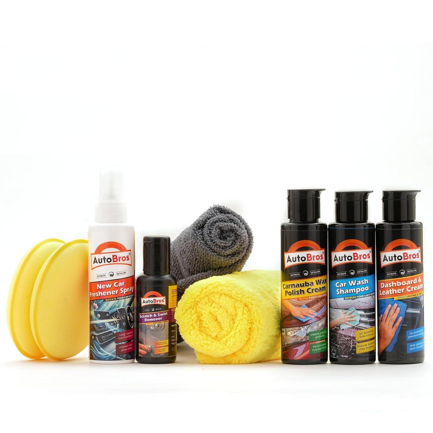 AutoBros Car Care Kit Small - Includes Car Dashboard Polish, Car ...