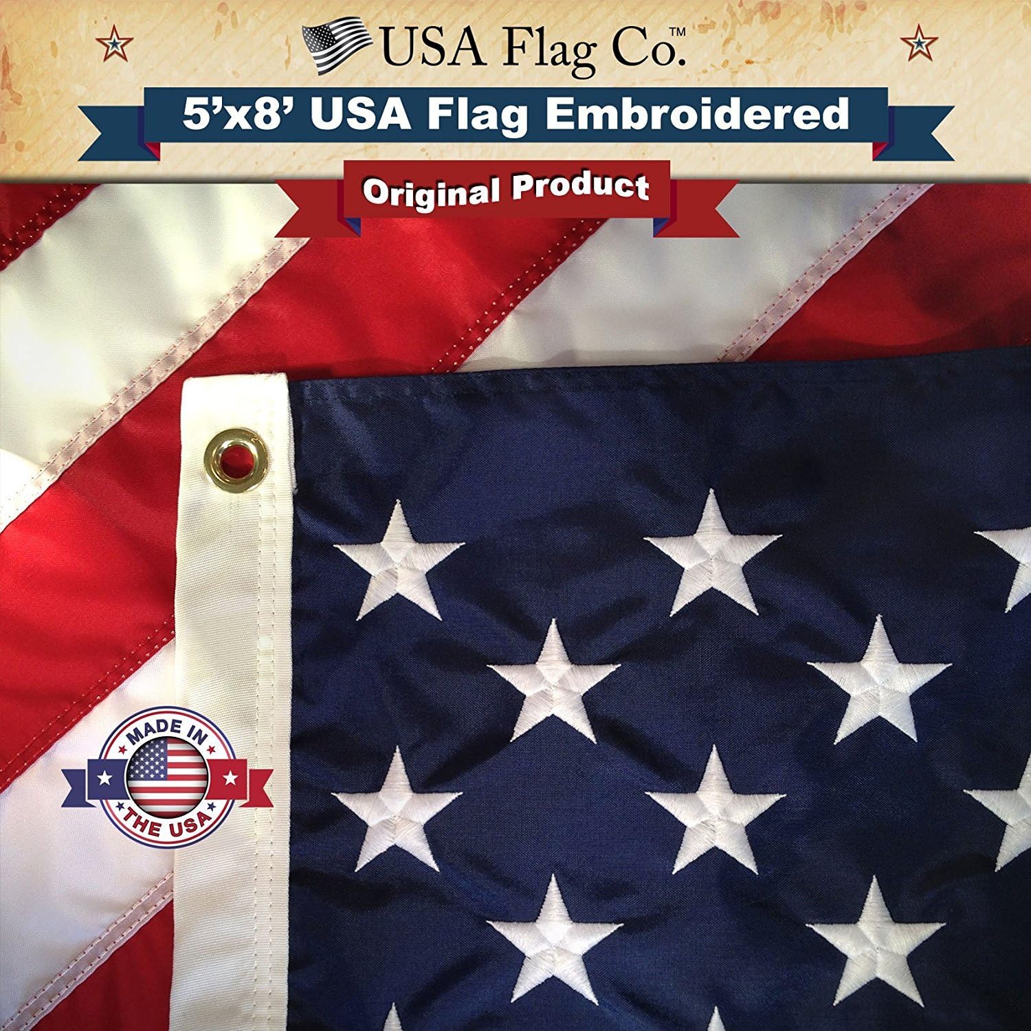 Amazon.com : American Flags by USA Flag Co. (Made in USA) The Best 5x8 ...