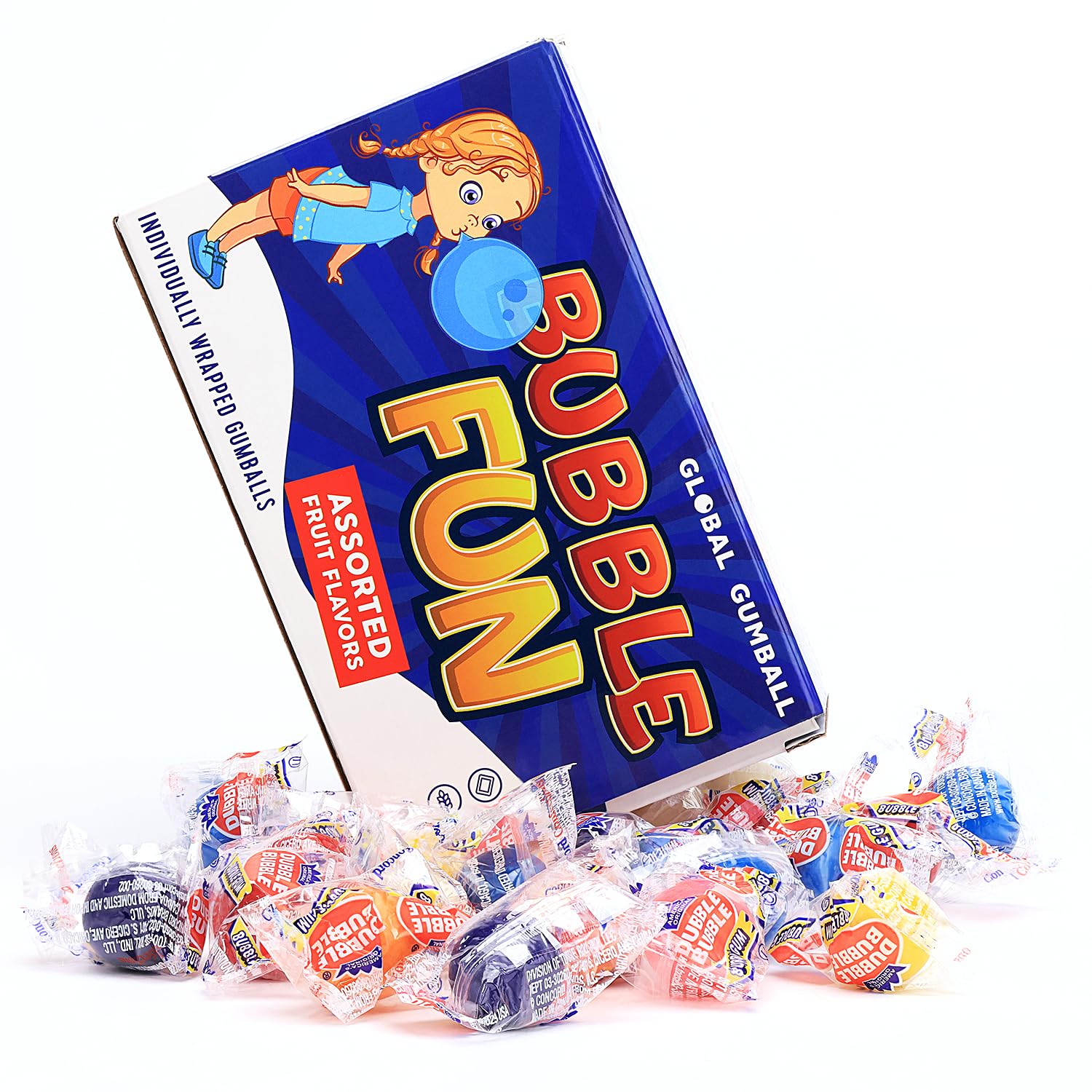 Amazon.com: Gumballs for Kids - Assorted Chewing Gum Balls Individually ...